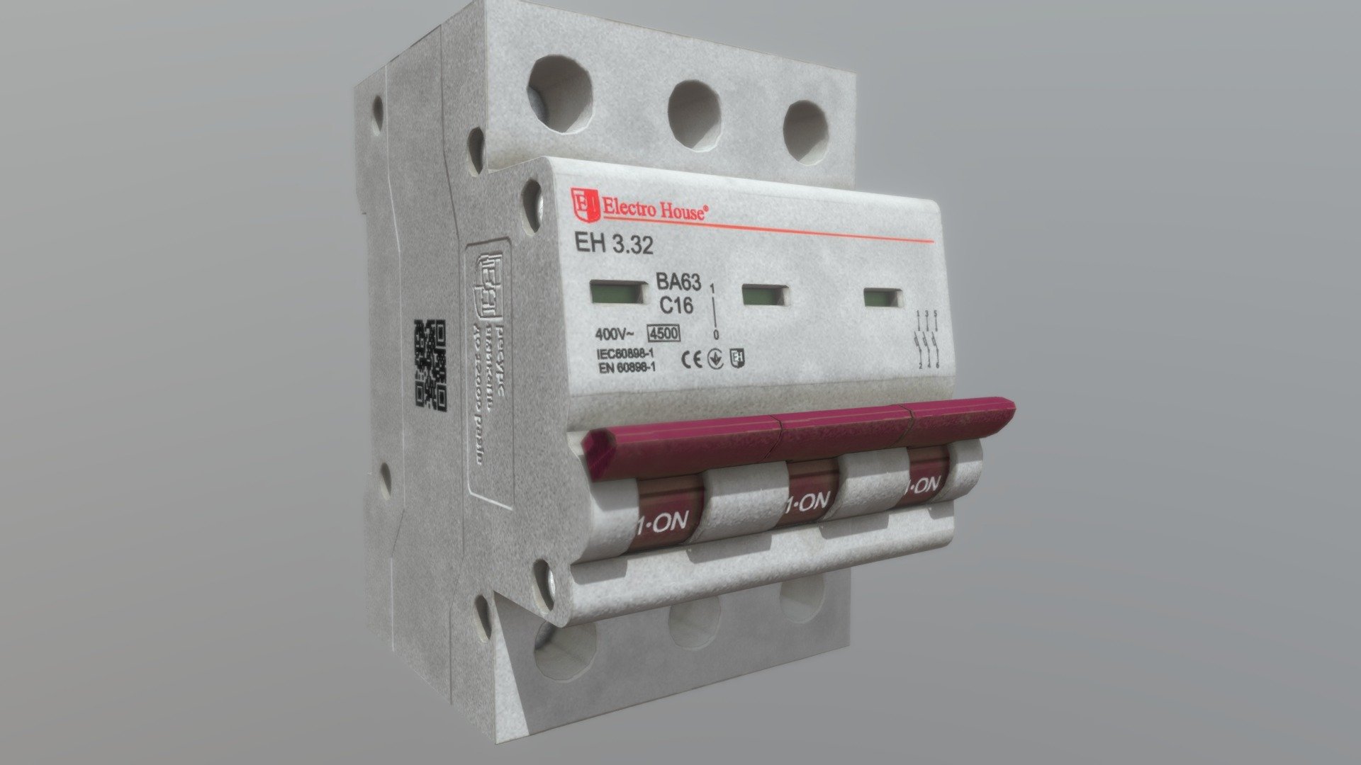 EH Circuit Breaker (3 phase) - 3D model by deslancer [02a2151] - Sketchfab