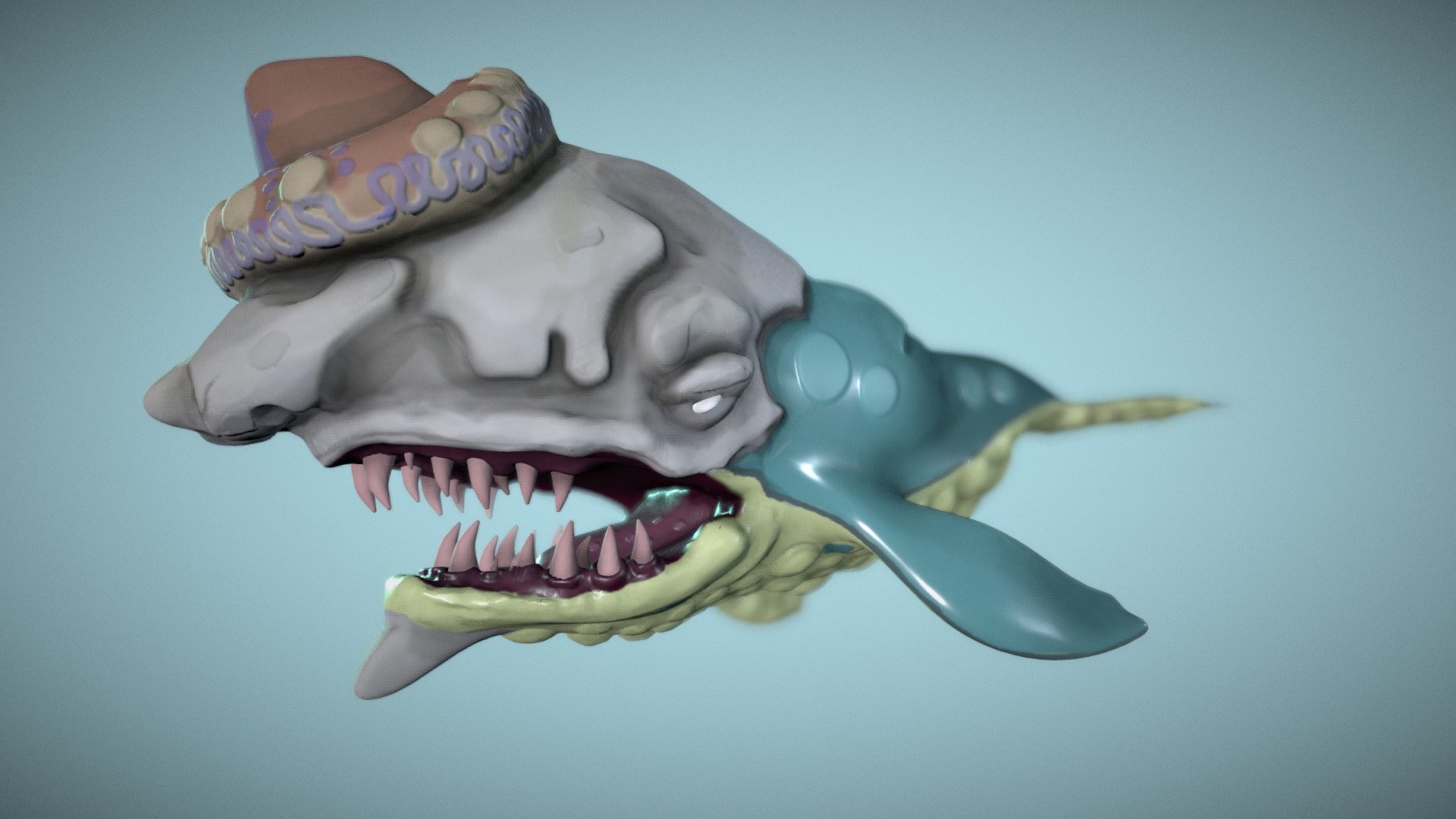 SculptJanuary18 - Monster #6 - 3D model by Chromasie [02a2a8a] - Sketchfab