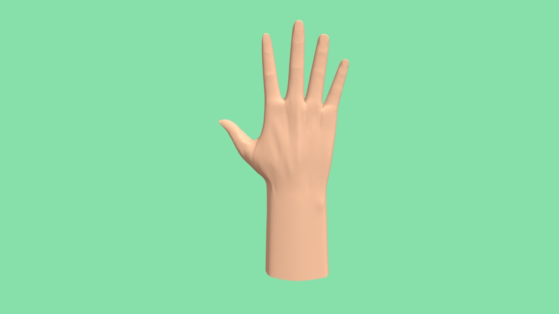 high poly Hand - Download Free 3D model by Femke Van Dael (CRLYqueen ...