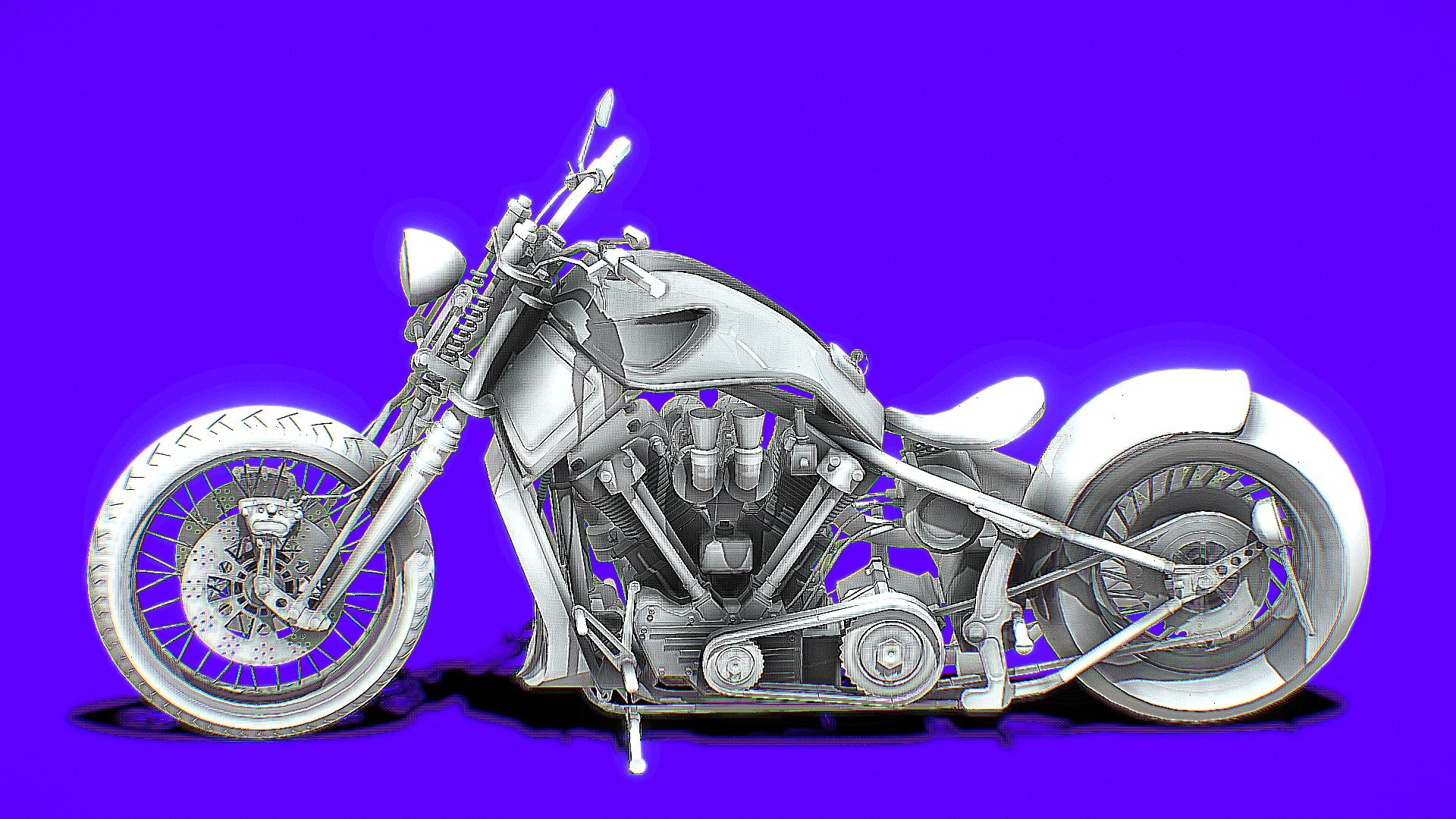 Chopper 3D model Obj Format - Download Free 3D model by ˢᵒᵘʳᶜᵉ ⁴ ...
