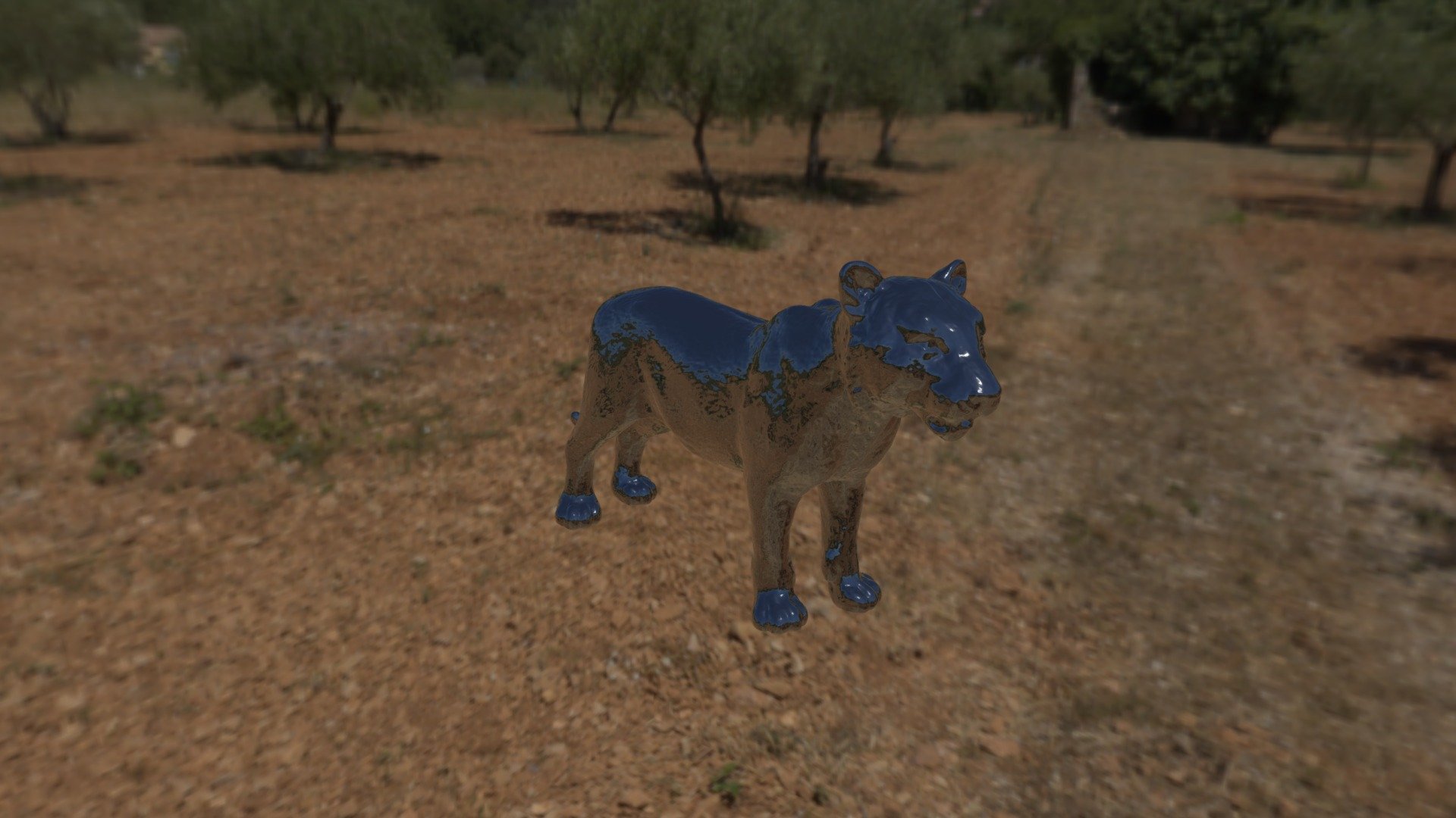 Crystal Glass Tiger Figurine - 3D model by Nudelkulle [02a55bd] - Sketchfab
