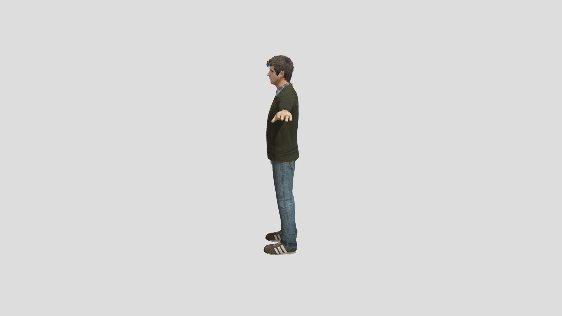 brad American Youtuber animator and writer_OBJ - Download Free 3D model ...