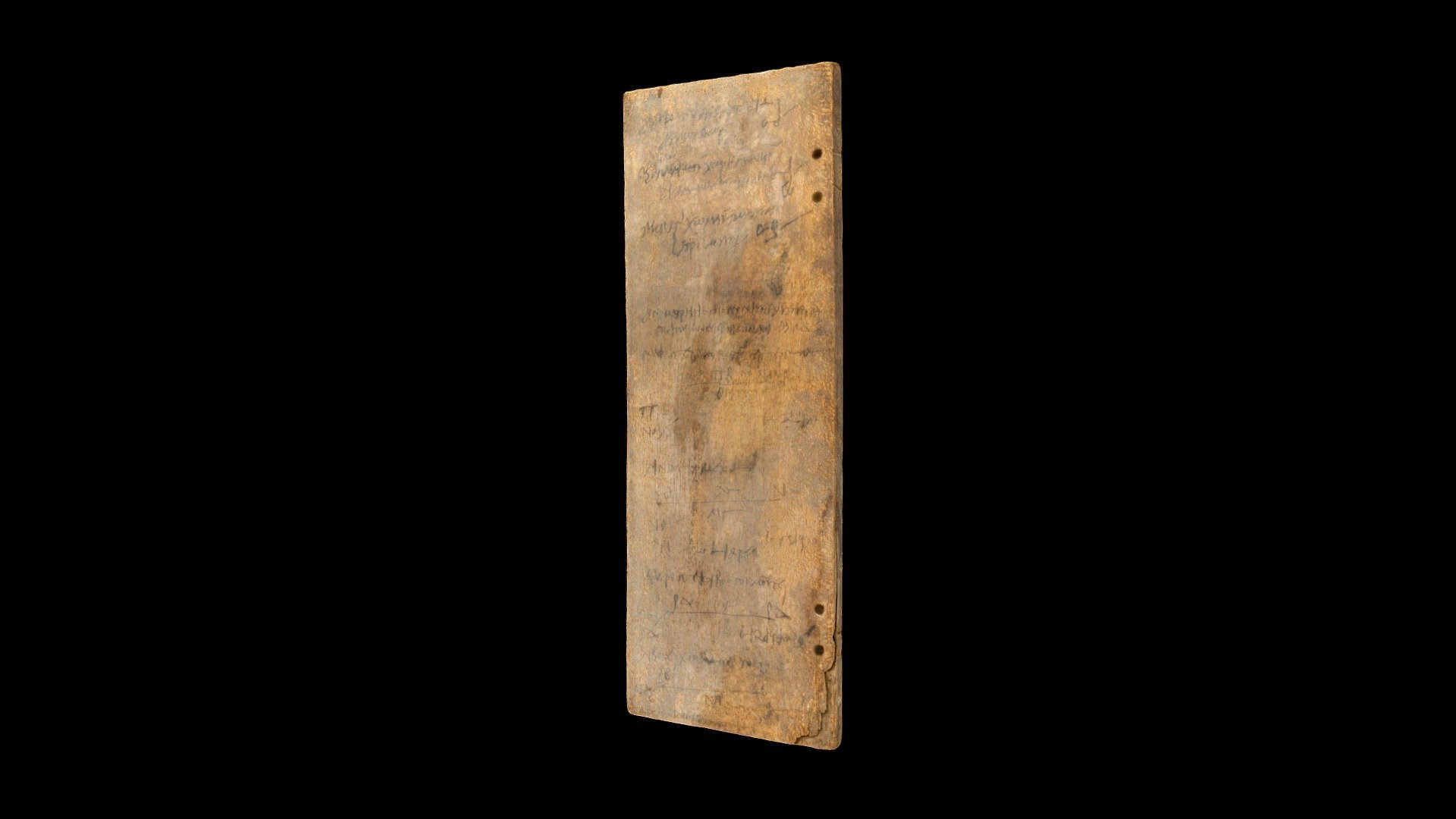 Wooden Writing Tablet (RX32) - 3D model by UTAS Library and Cultural ...