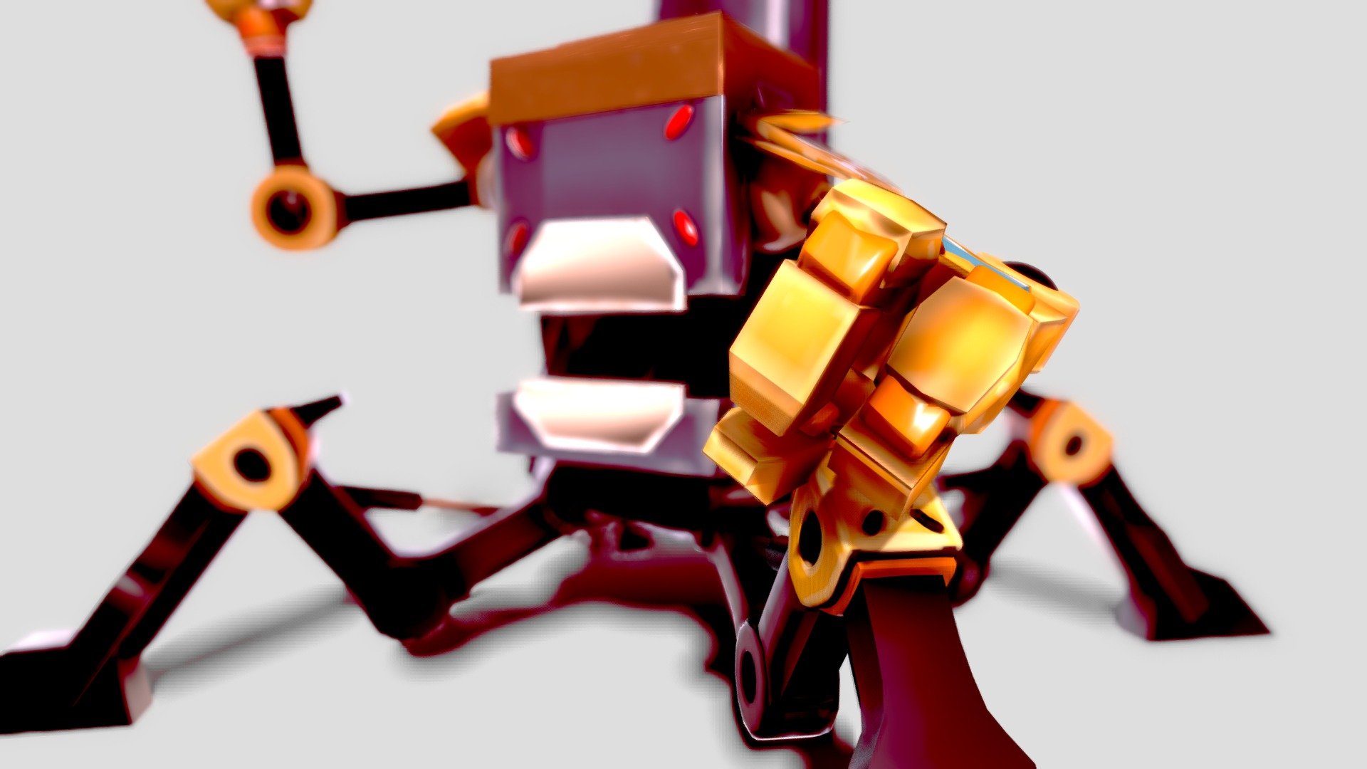 Low Poly Robot - 3D model by Creativeisaiah [02aae6f] - Sketchfab