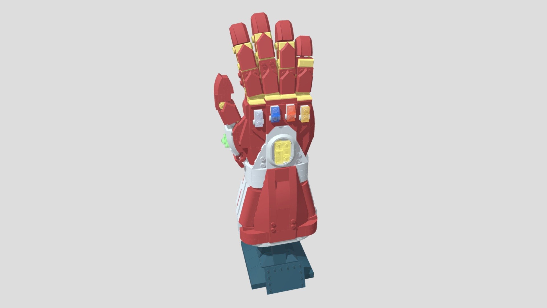 3D Lego Marvel Nano Gauntlet - 3D model by Gamepie [02ab1d0] - Sketchfab