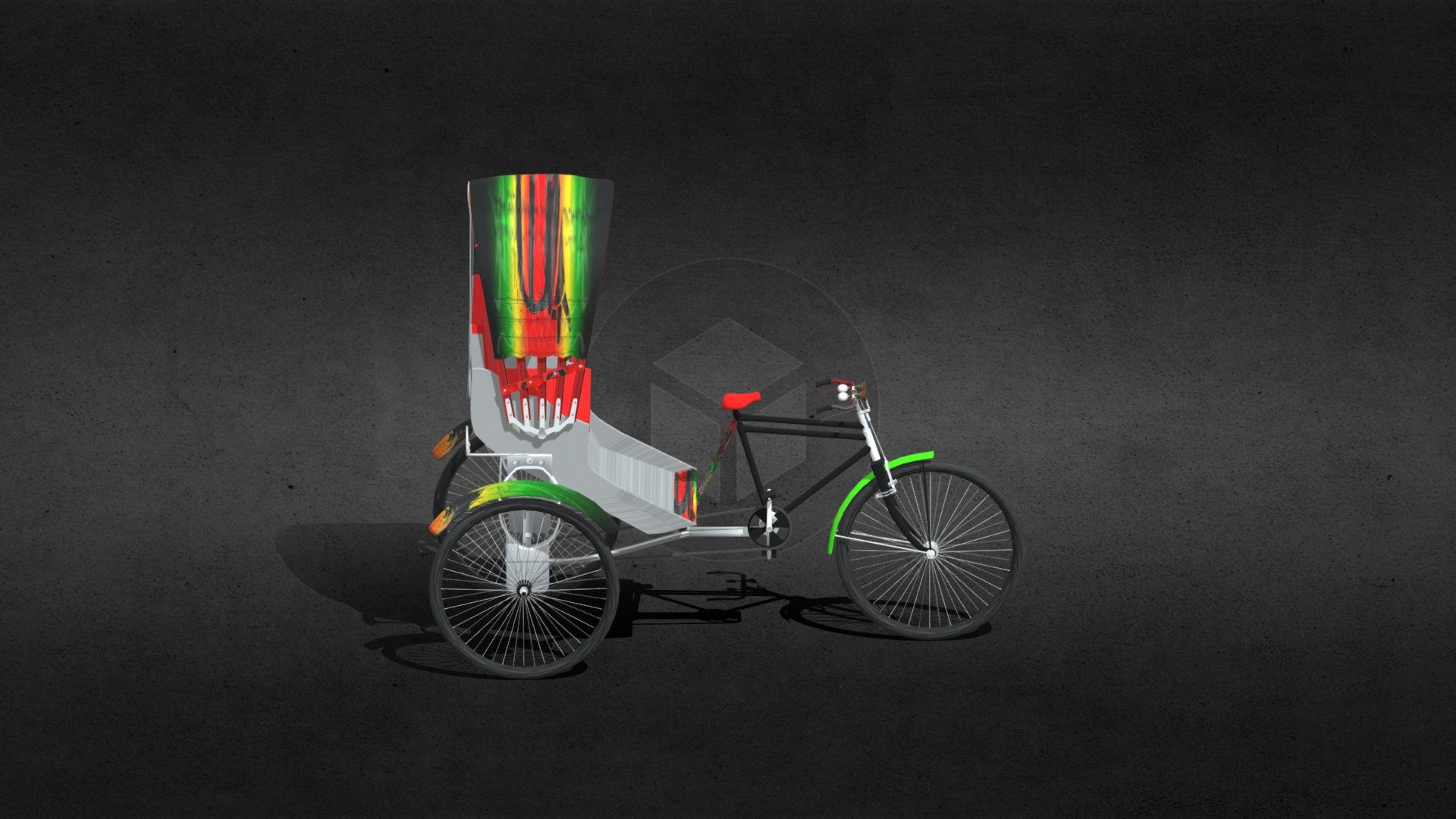 Rickshaw Bangla and Indian | রিকসা - 3D model by FrNahinGaming ...