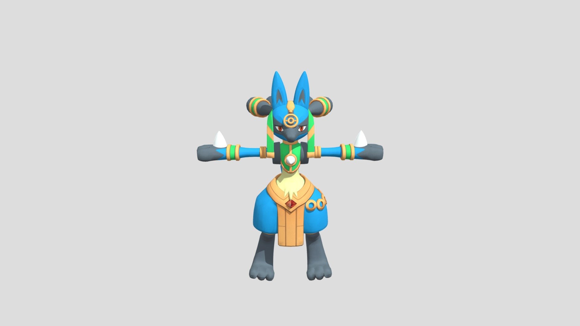 Lucario Rune Style - Download Free 3D model by fernando233 [02ac6e5 ...