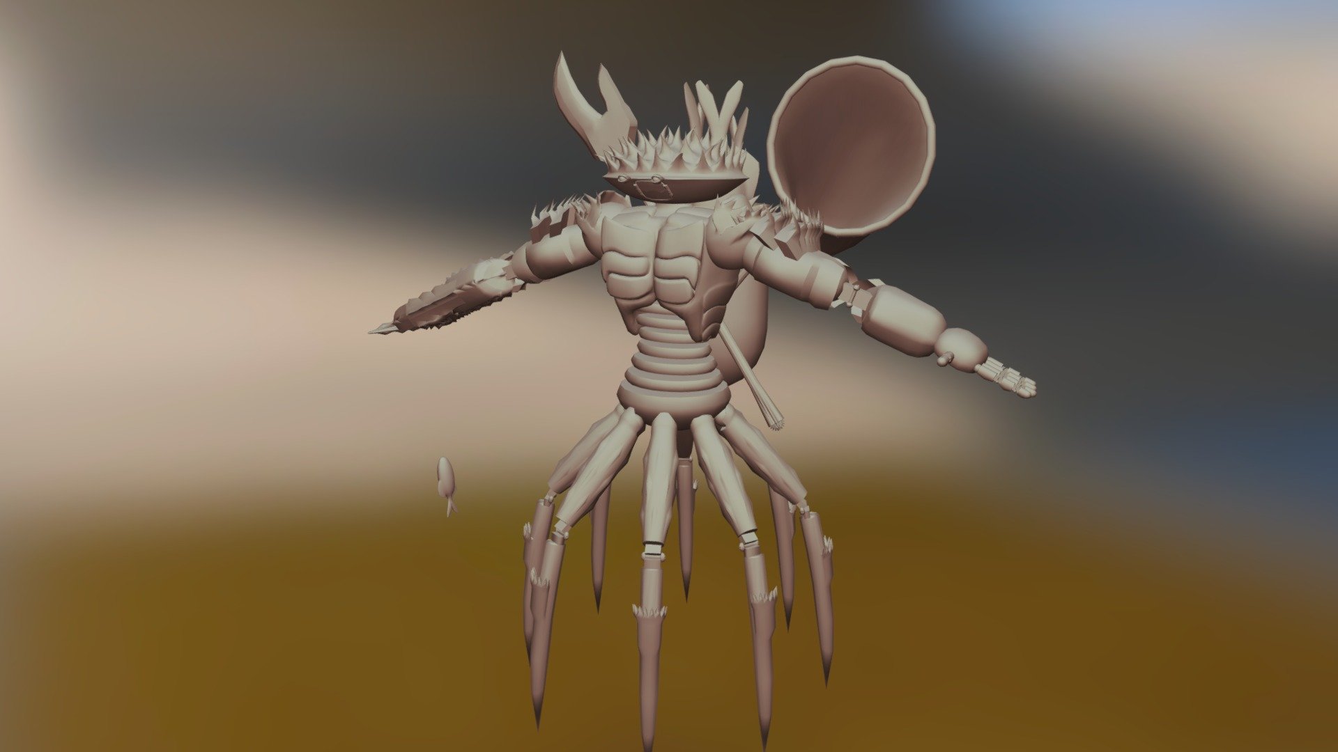 Crabman - 3D model by nkounter [02acd4b] - Sketchfab