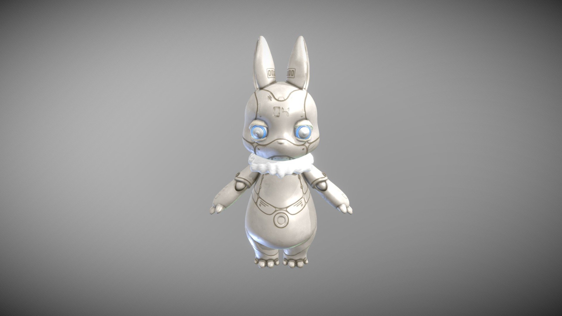 BunnyRobot - Download Free 3D model by TerryFosky [02ae27b] - Sketchfab
