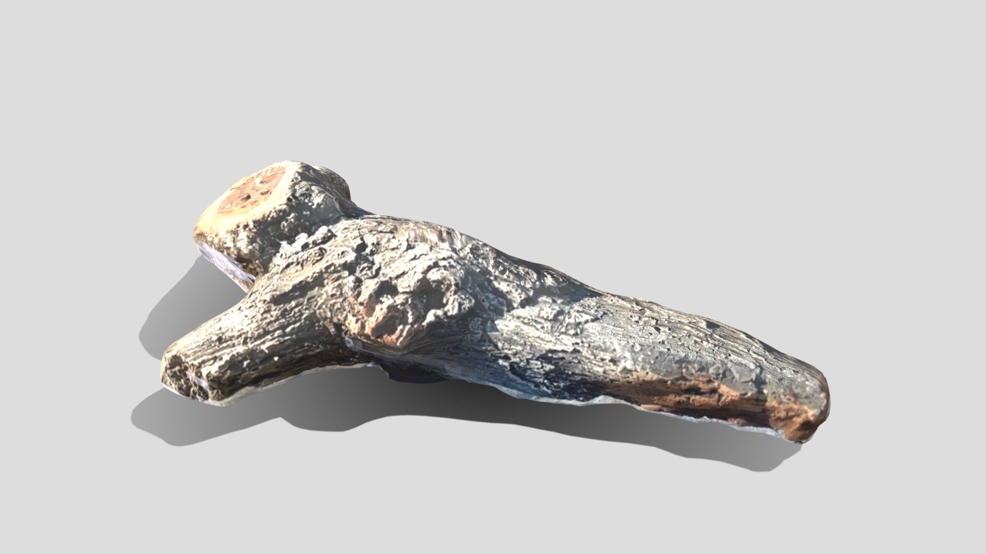 Weathered Oak Log - Download Free 3D model by Montana Fire Pits ...