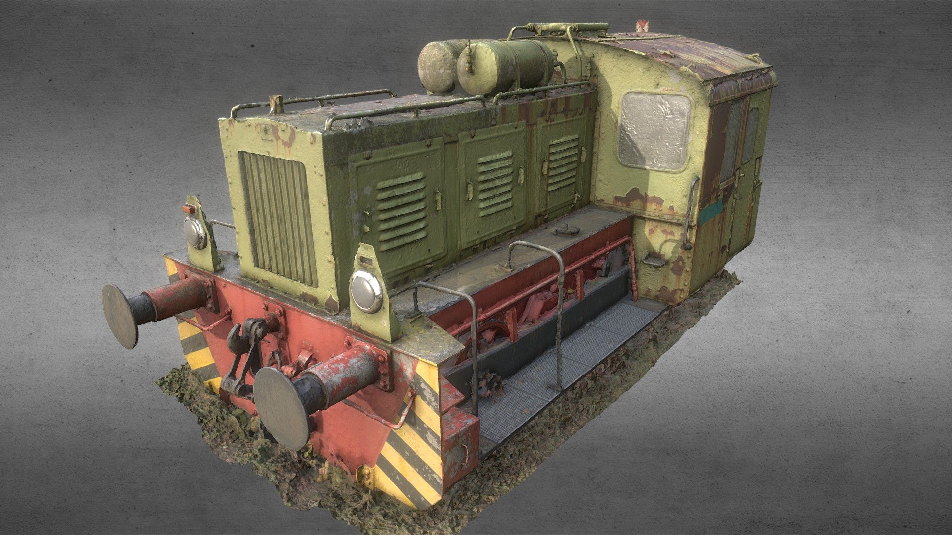 Rusty old locomotive - Buy Royalty Free 3D model by Exploring Europe ...