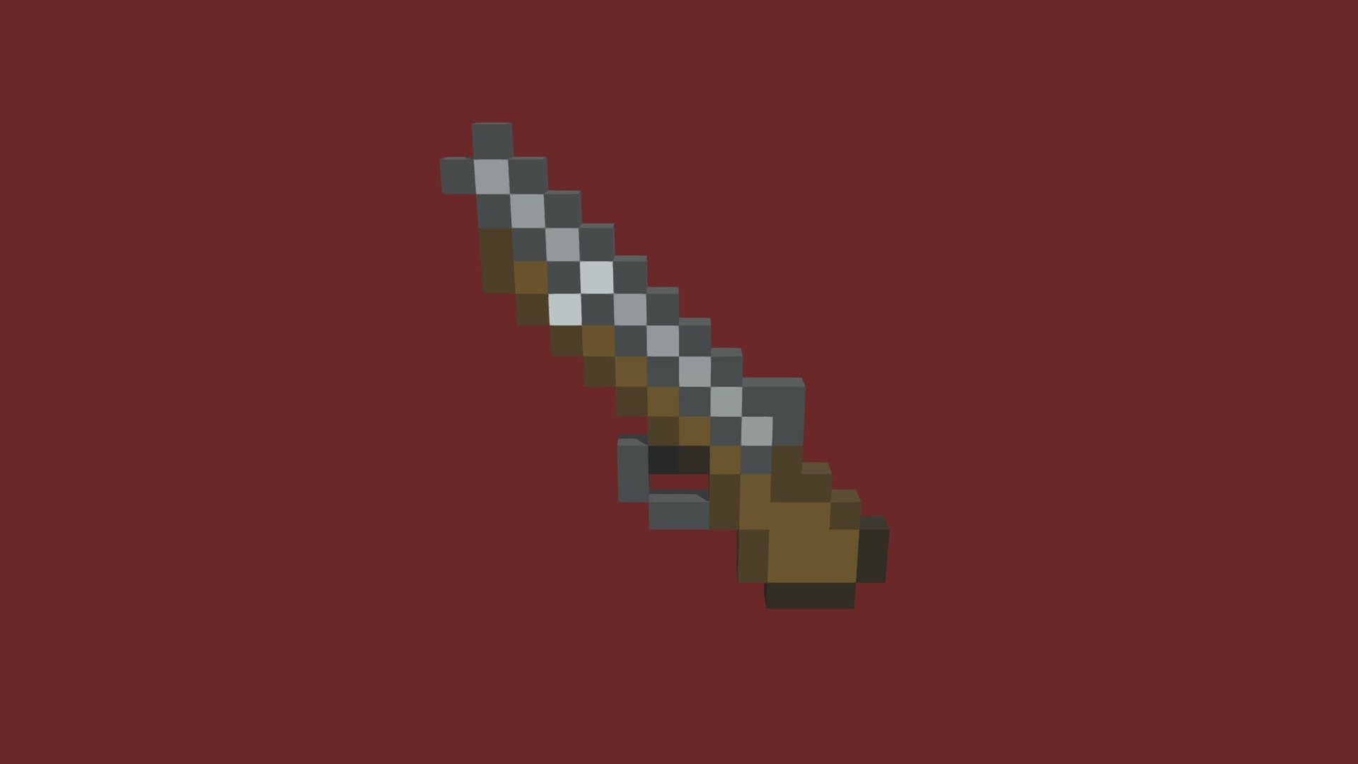 Flintlock musket Minecraft - 3D model by Lumex [02b23cf] - Sketchfab