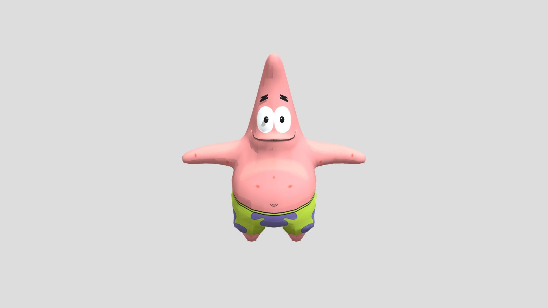 Patrick - SpongeBobSquarePantsLightsCameraPants - Download Free 3D ...