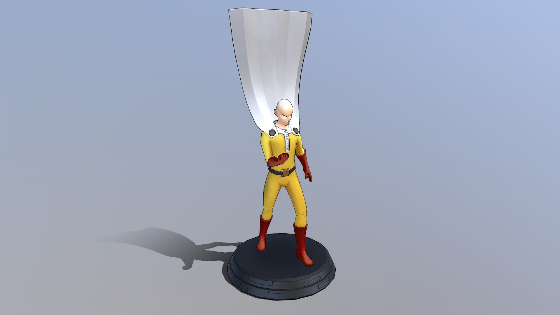 Saitama (Action Pose) - Cel-shaded - Download Free 3D model by MMKH ...