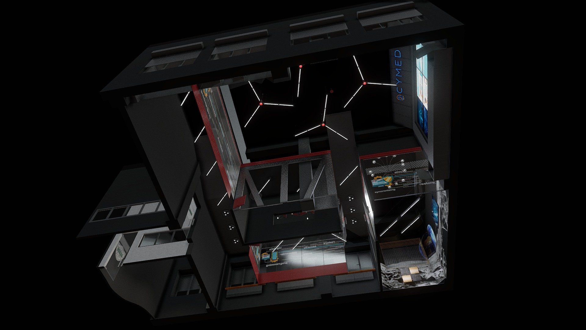 Thor Concept - CyberSecurity SOC Room - 3D model by Patrudoizero Design ...