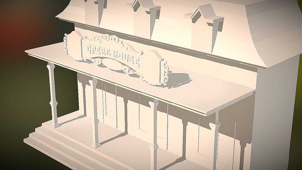 Western Opera House - 3D model by claudiaespindola [02b9951] - Sketchfab