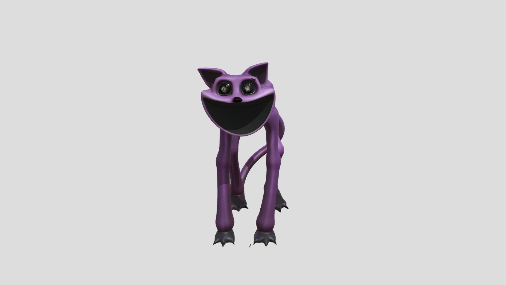 cartoonish creature with thin legs - 3D model by shrishtikashyap27 ...
