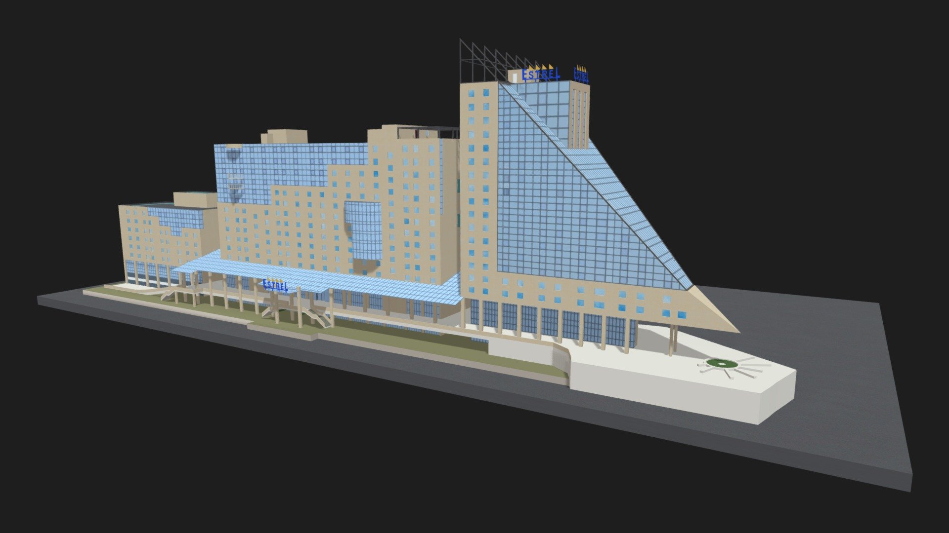 Estrel Hotel Berlin - 3D model by nuralam018 [02bcb4a] - Sketchfab