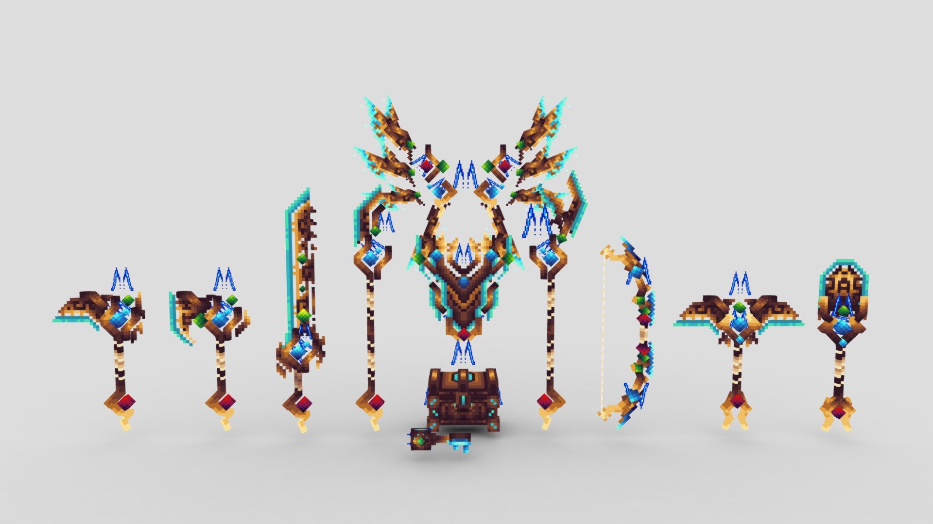 Empowered Glorious Weapon Set - Buy Royalty Free 3D model by EliteCreatures [02bd65b ...