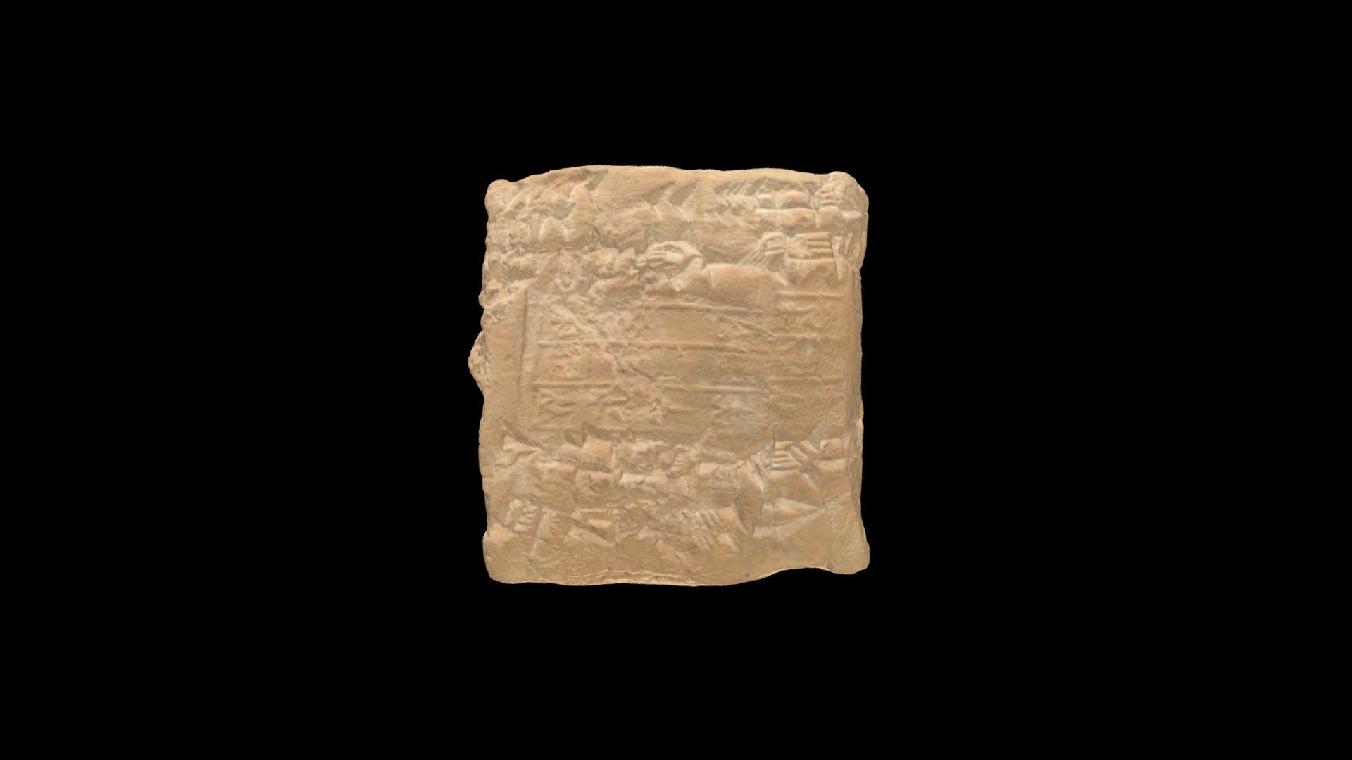 Cuneiform Tablet HMANE1909.5.8 - 3D model by Harvard Museum of the ...