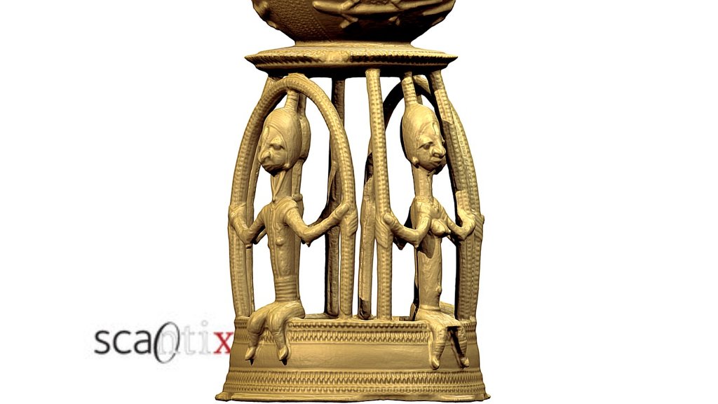 Sapi-Portuguese saltcellar, Sierra Leone - 3D model by Marc Ghysels ...
