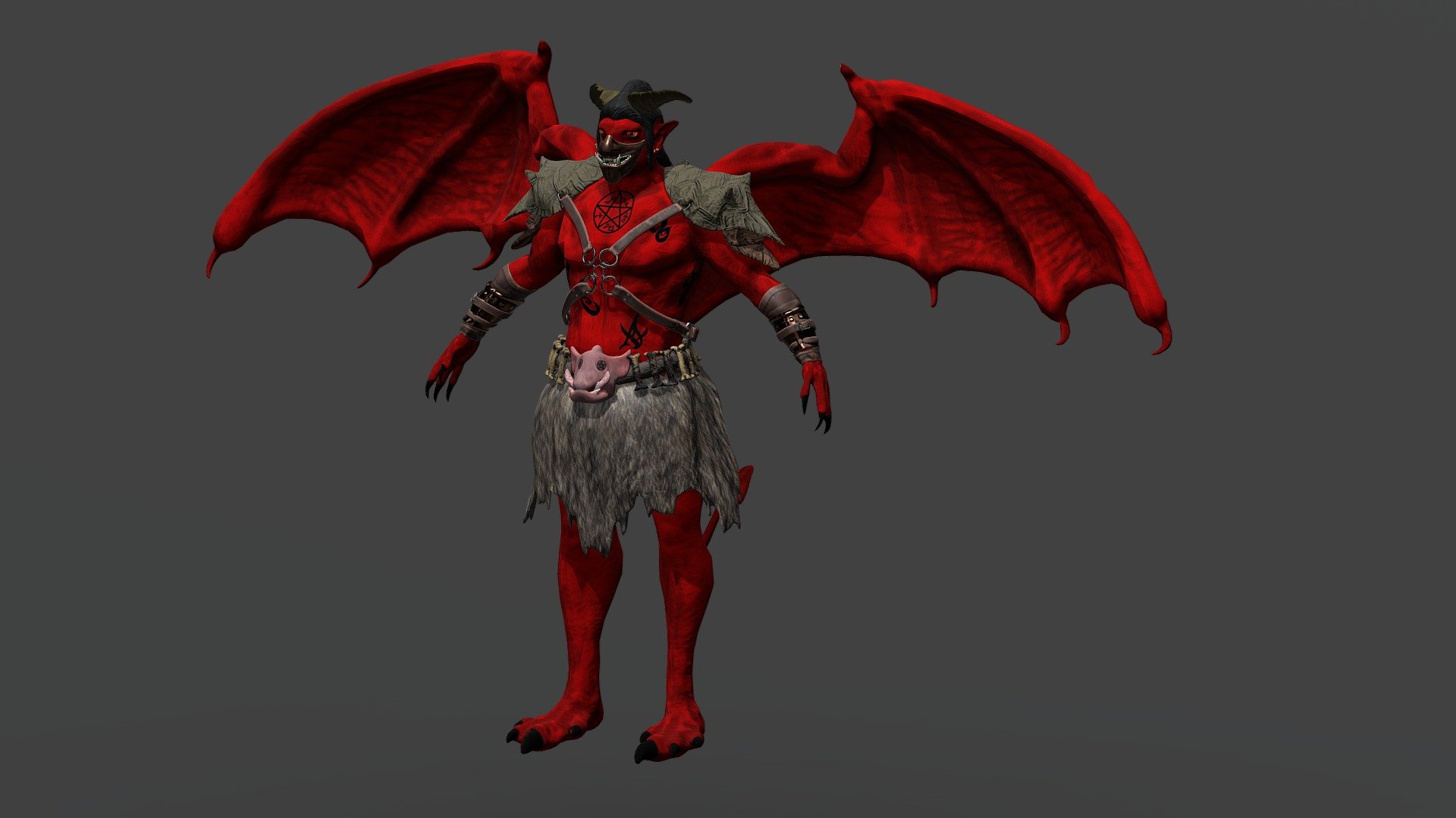 Dragon, Demon Character - 3D model by Dark-Mystery-Designs [02c31a2 ...