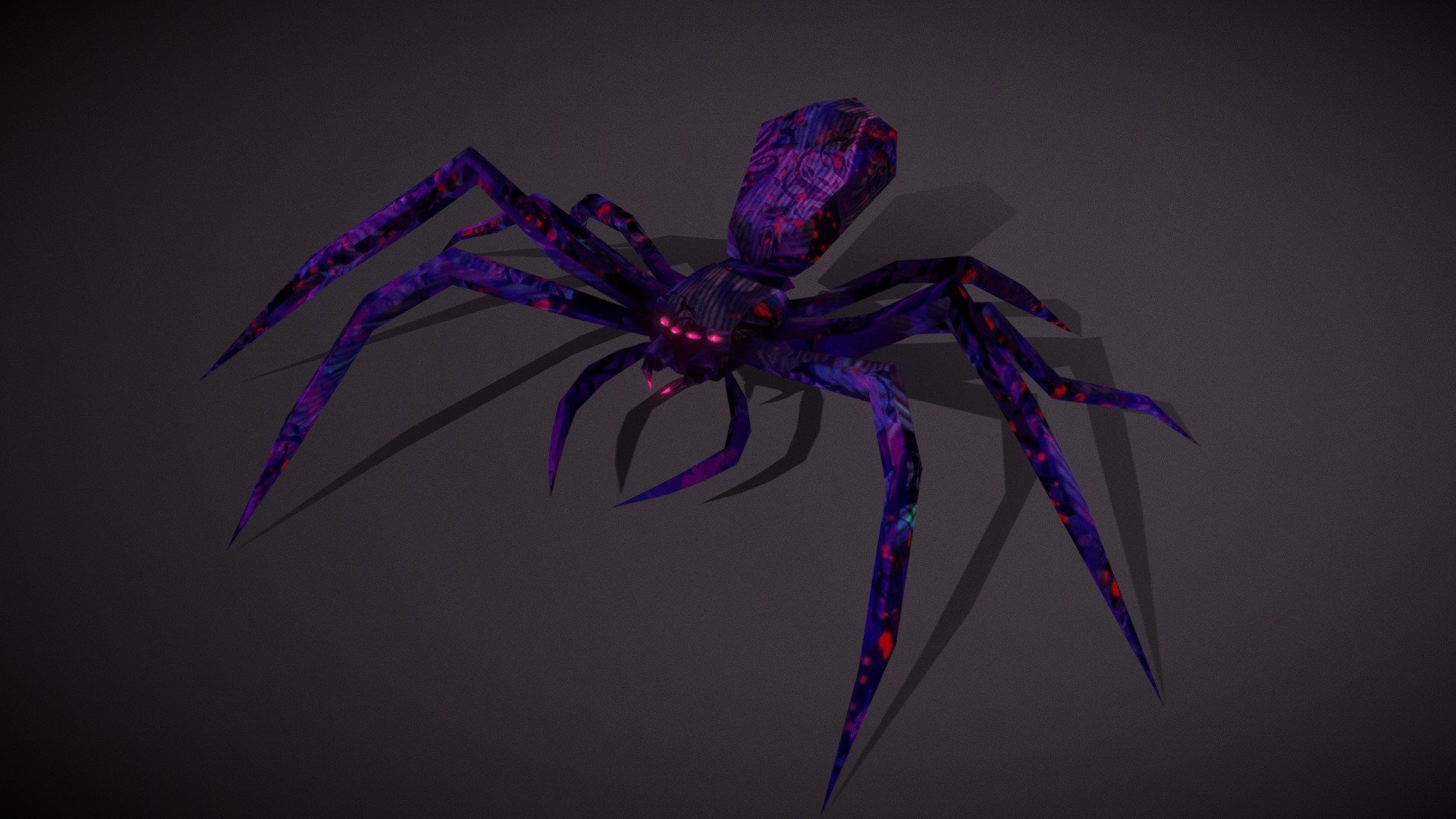 Spider - Download Free 3D model by Zeena (@zhangyujie258) [02c38c5 ...