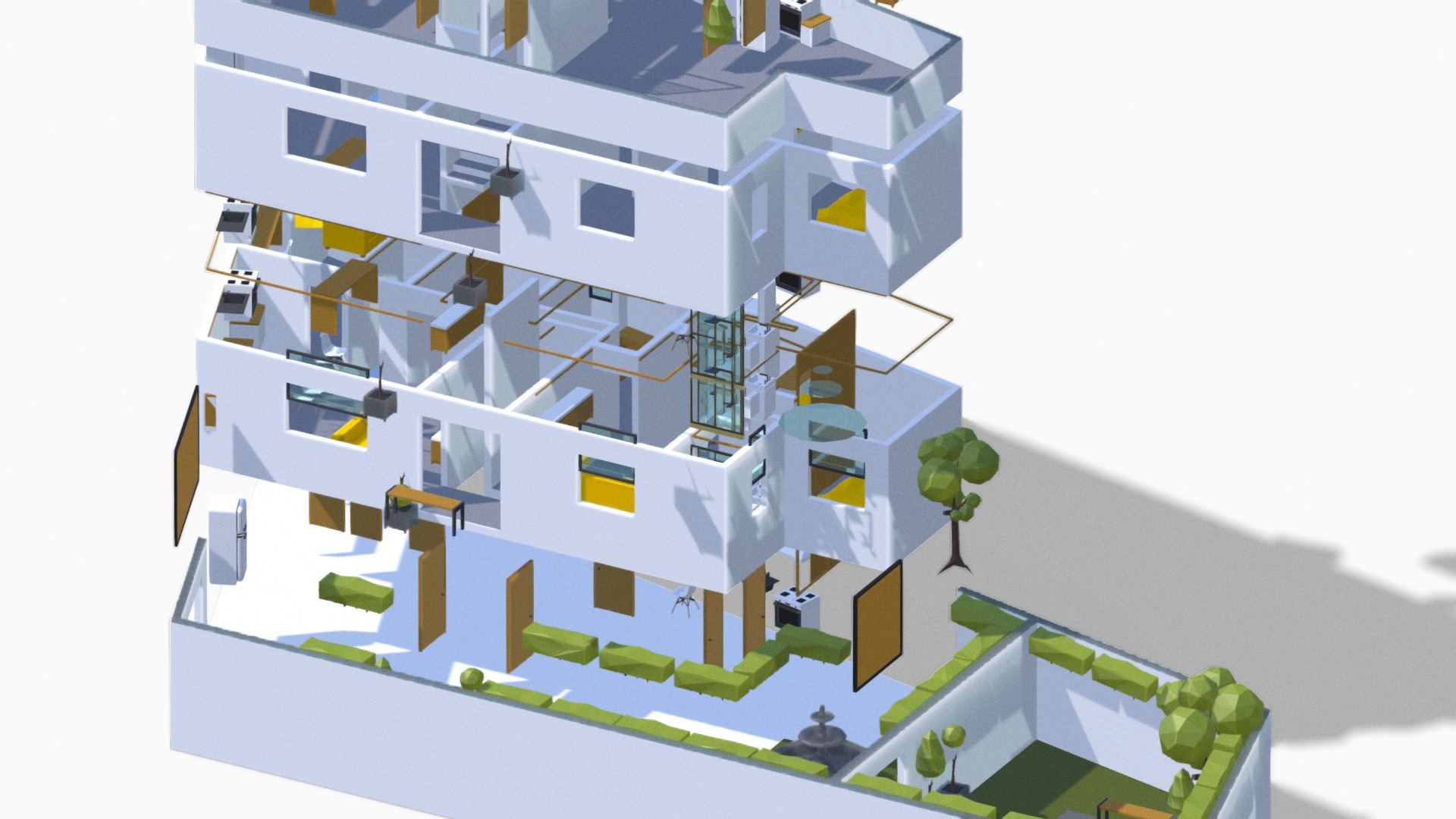 Freebie - Lowpoly Flats - 3D model by Studio Ochi (@studioochi ...
