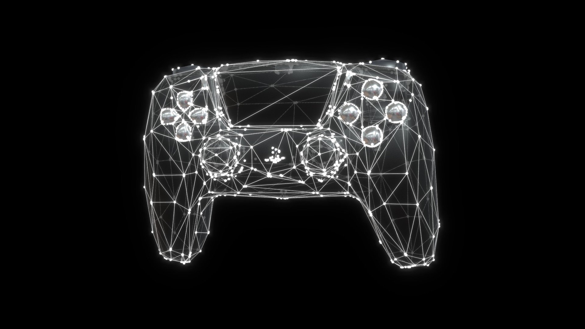 Gamepad PS5 \ Hologram style 3D HUD - Download Free 3D model by tkkjee ...
