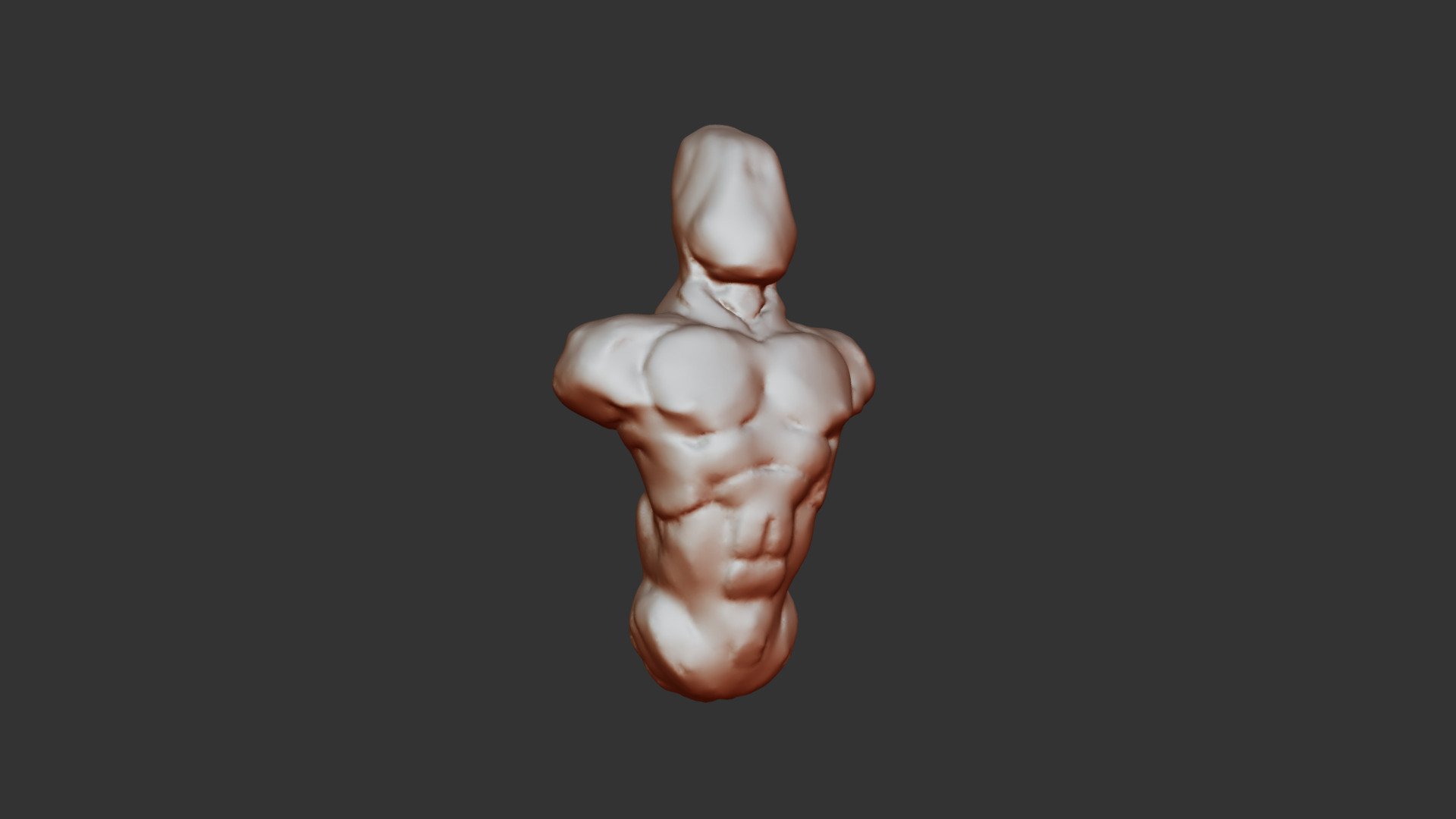 day 22 Torso Male sculptJanuary 2018 - 3D model by Stefano Di Filippo ...