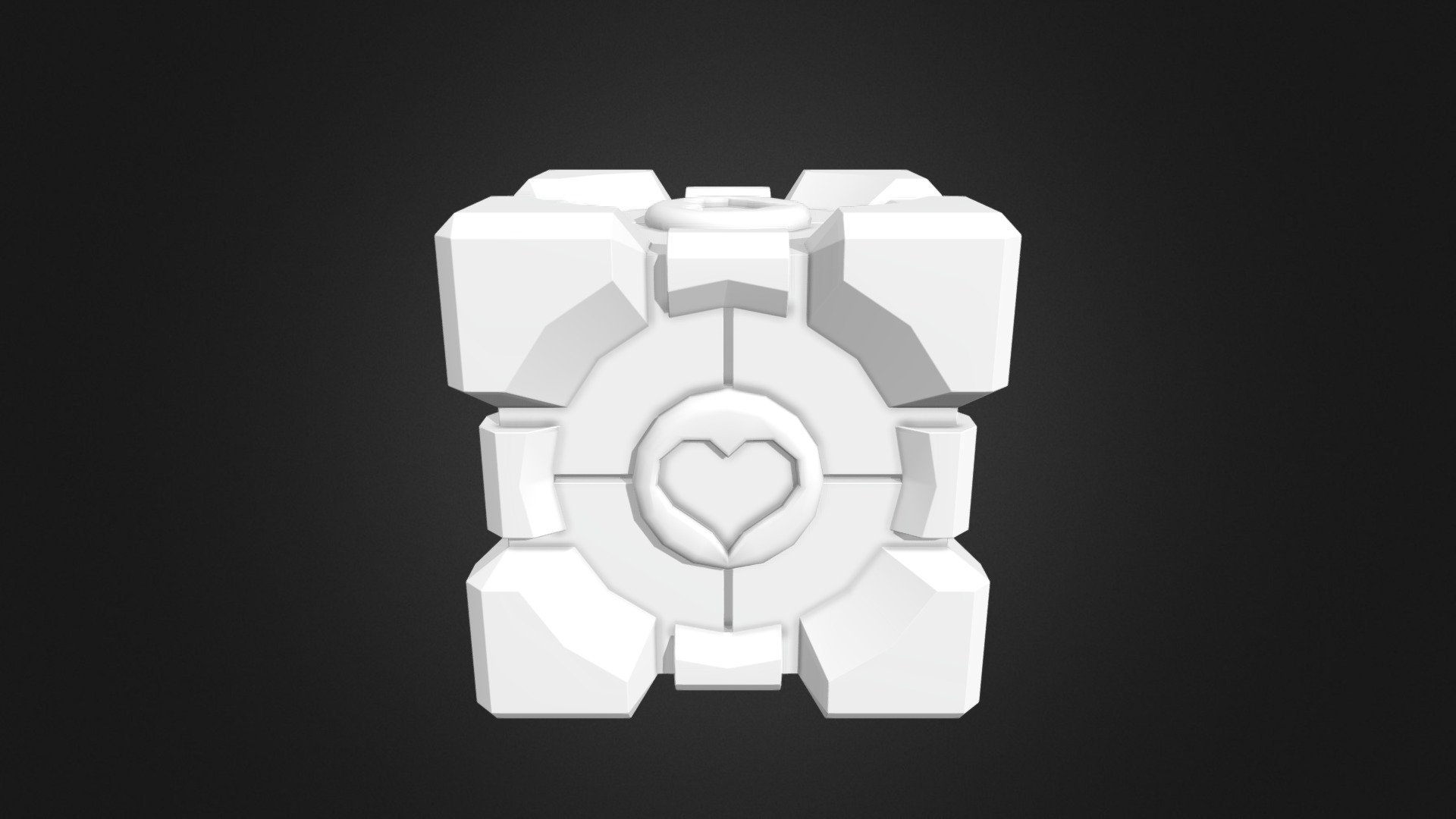 Aperture Science Weighted Companion Cube - Download Free 3D model by ...