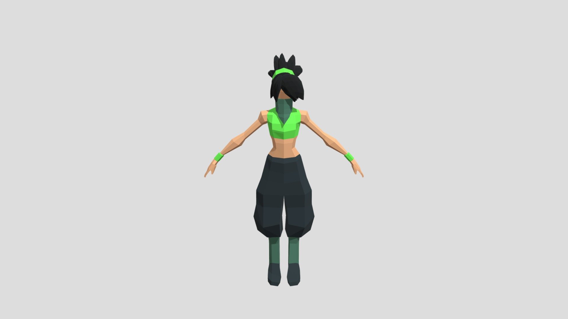 LOW POLY NINJA - 3D model by rafamelodia (@rafacmelodia) [02ca3ba ...