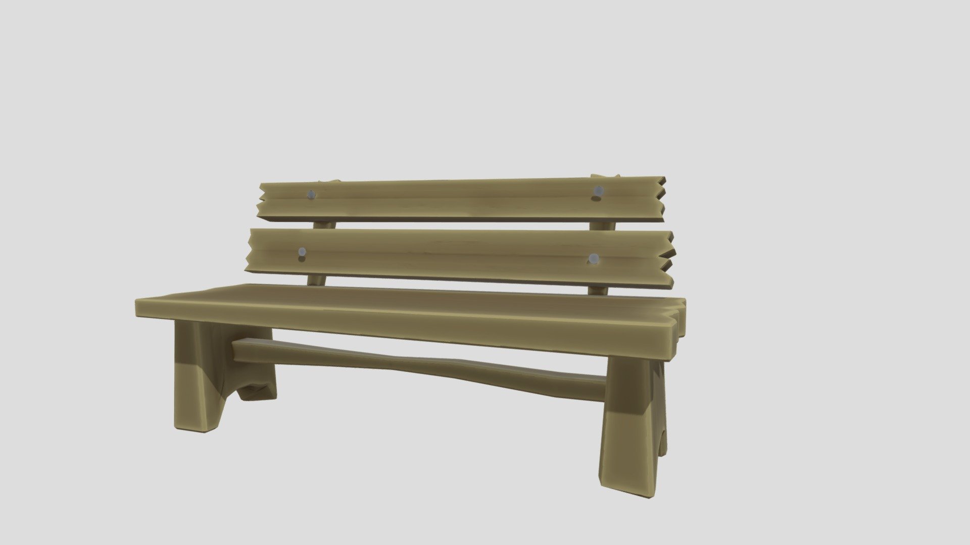 Stylized Bench - 3D model by RasmusDegn [02cae5f] - Sketchfab