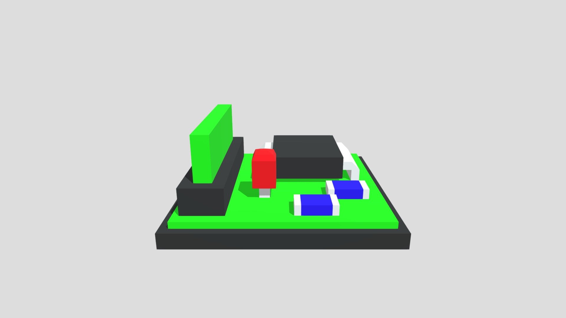 Low Poly Circuit Board PCB - Download Free 3D model by dayruke [02ce44c ...