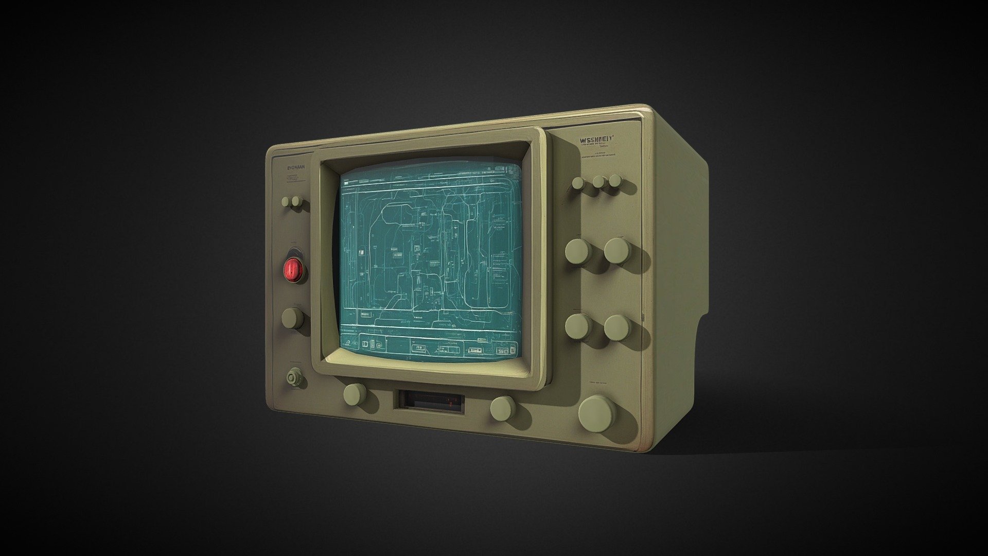 Computer Terminal | Retro / Soviet - 3D model by EthanFromEngland ...