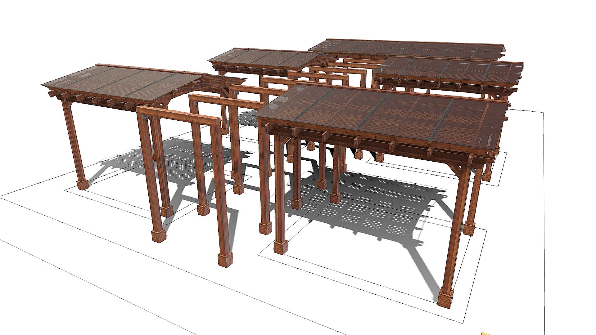 Custom Pergolas and Entryway AG - 3D model by Forever Redwood [02d165c] - Sketchfab