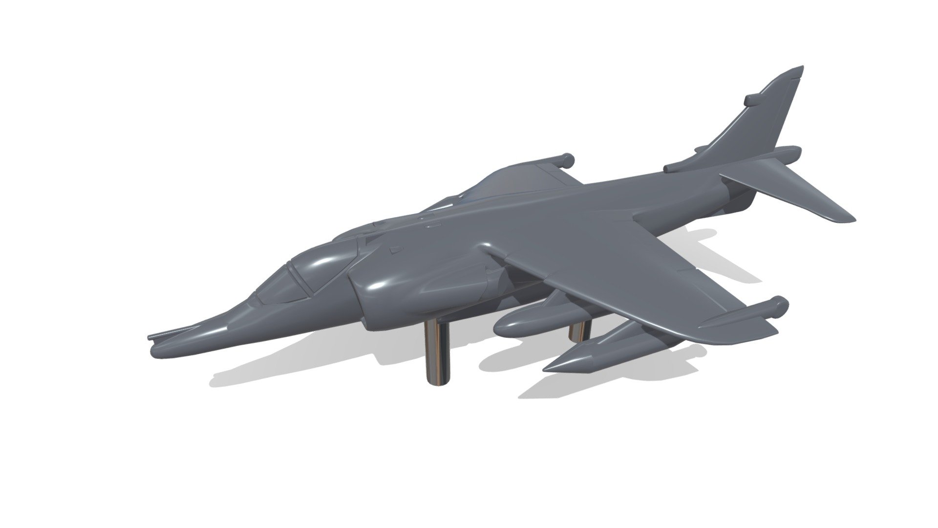Hawker Siddeley Harrier GR3 - Tactile model - 3D model by Tony Elms ...