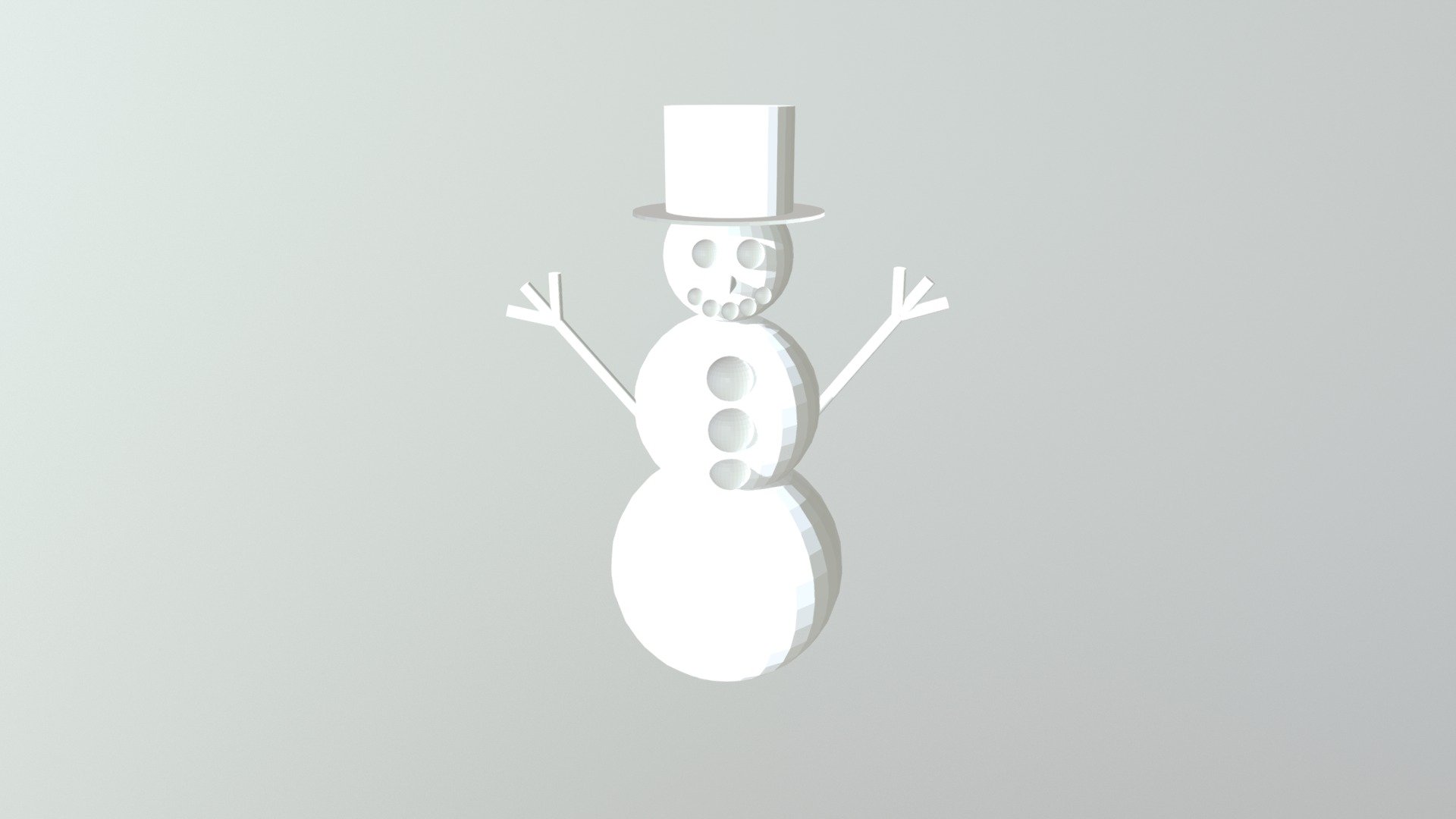 Snowman - 3D model by Cheesy12330 [02d2f47] - Sketchfab