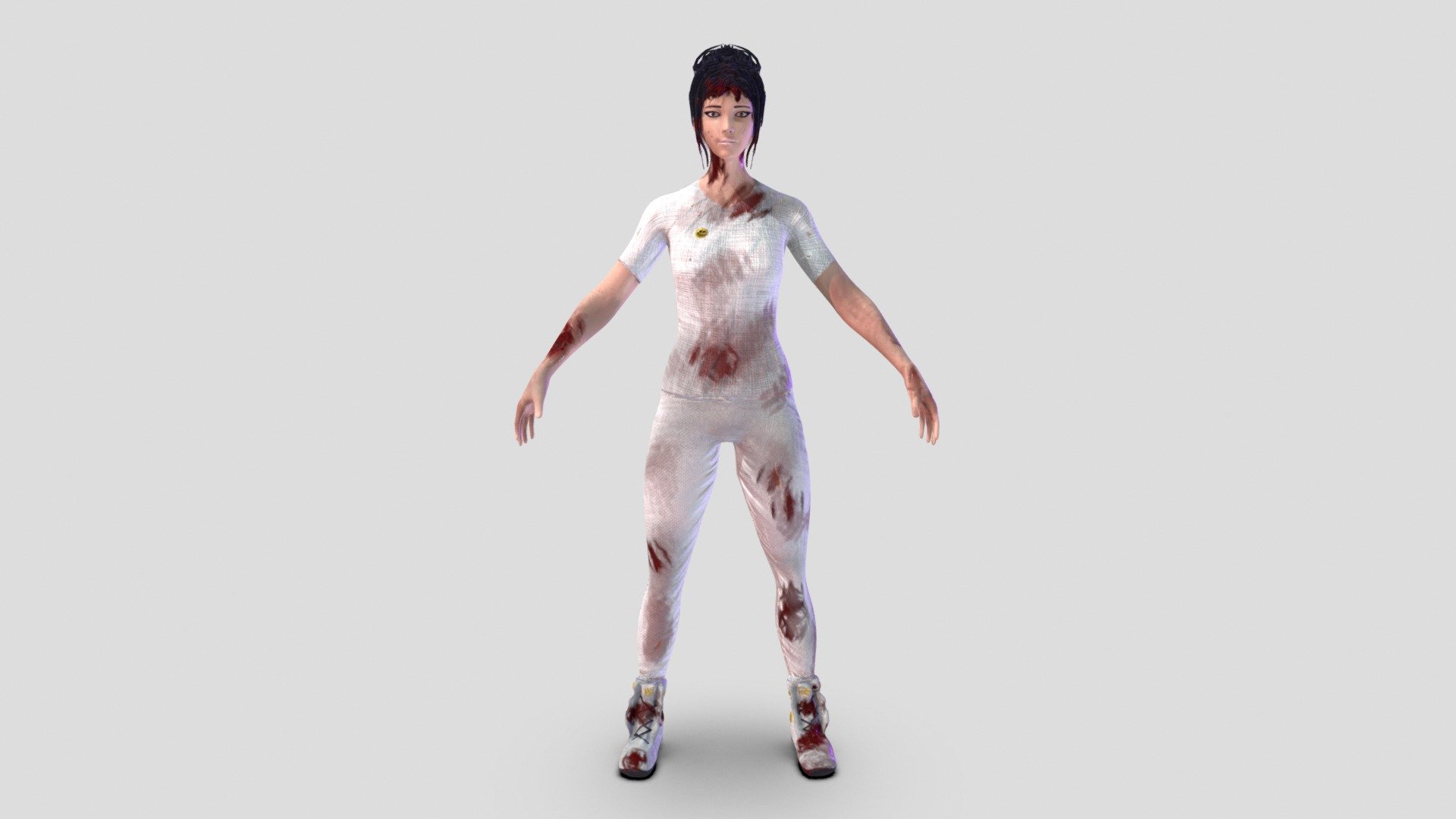 Survivor with zombie bites - 3D model by Saigou [02d3b04] - Sketchfab