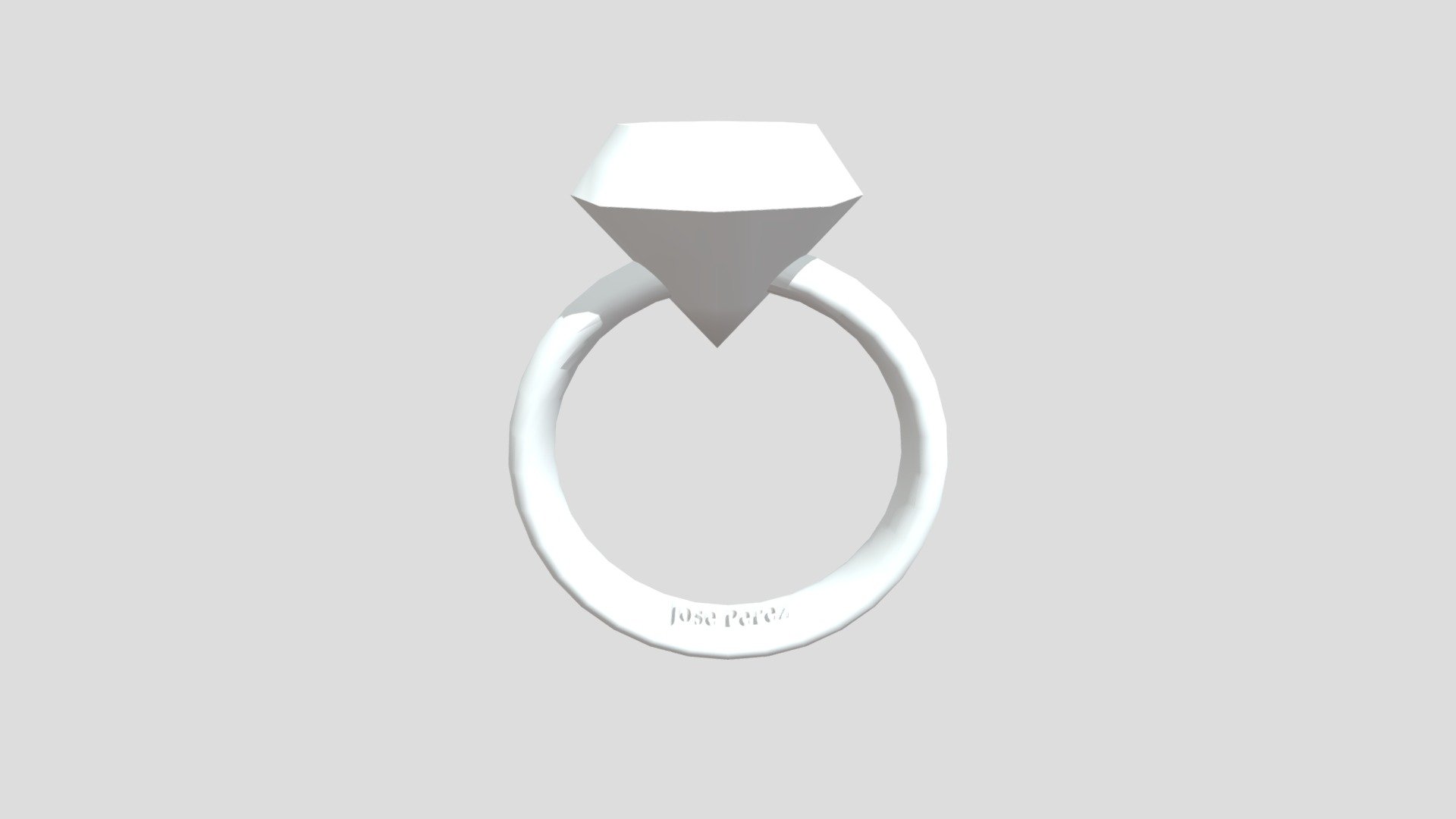 Diamond Ring - 3D model by Flower Bottom (@030003976) [02d4c95] - Sketchfab