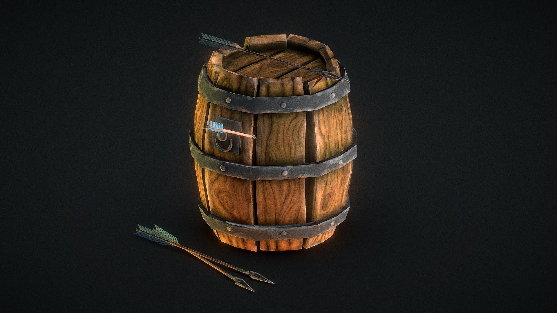 Stylized Barrel - 3D model by David06 [02d94da] - Sketchfab