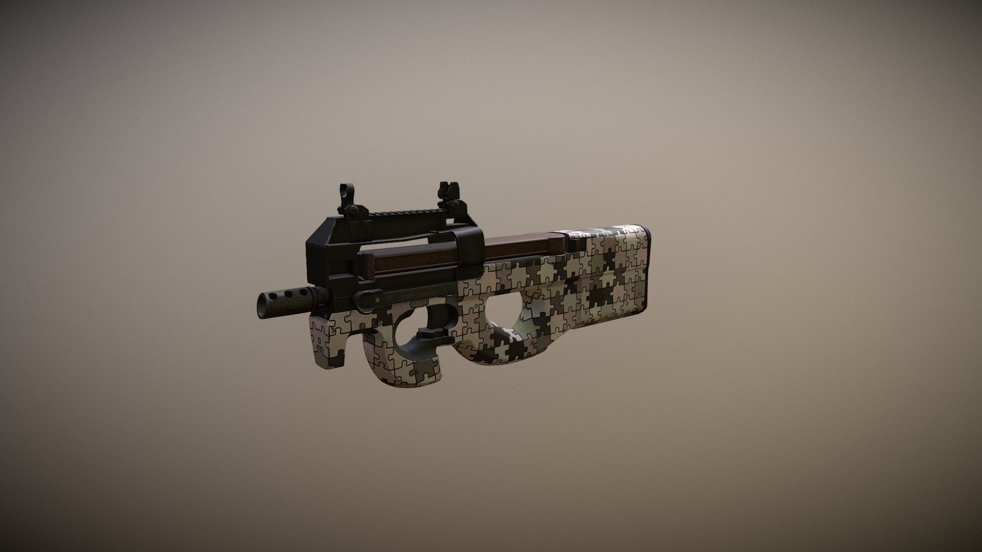 P90 | Dissolved Pieces - 3D model by TRVE [02da02e] - Sketchfab