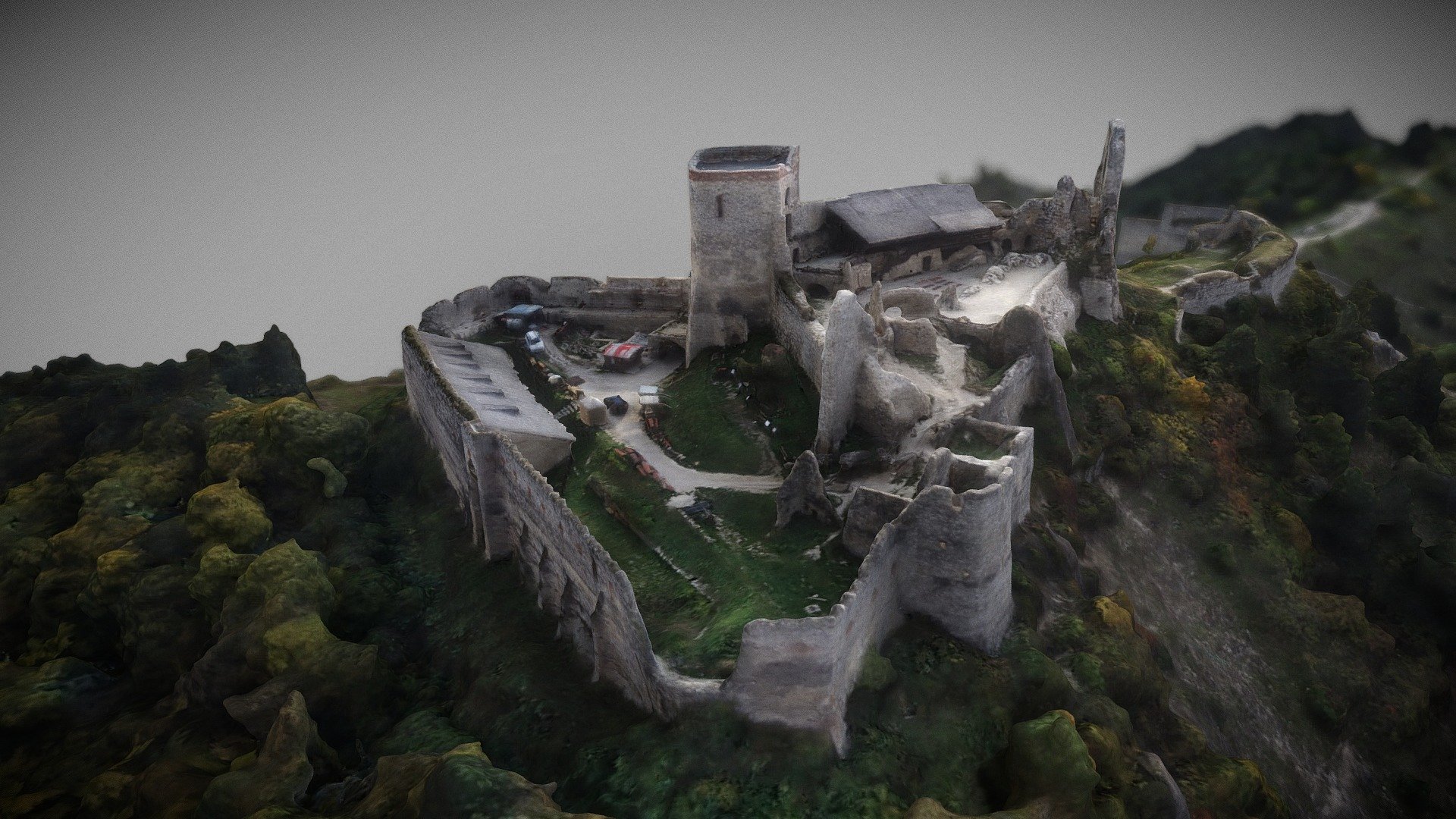 Cachtice castle / Cachticky hrad - Buy Royalty Free 3D model by majo ...