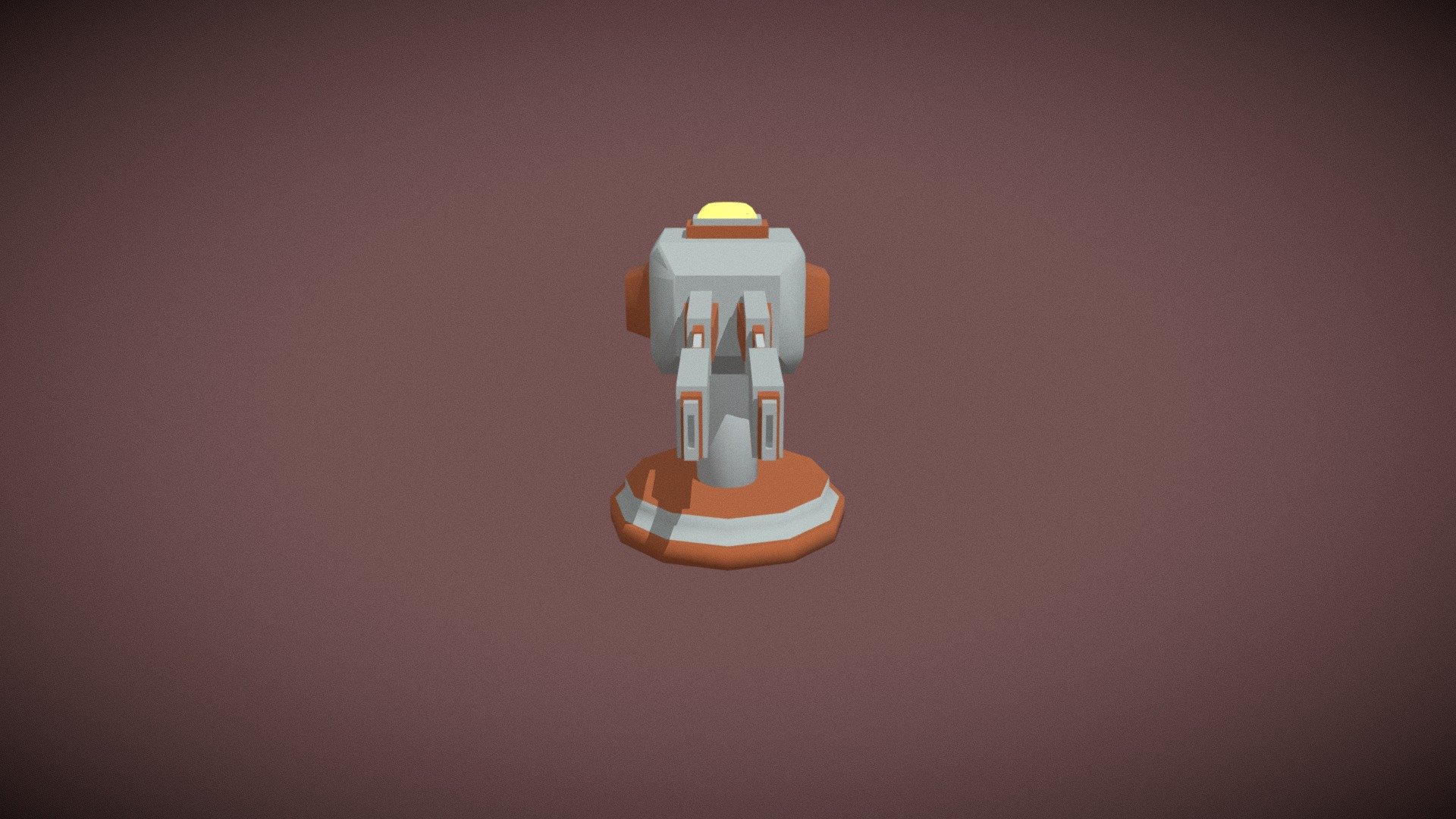 Fire Turret enemy for mobile game - 3D model by Adrián Pueyo Bernardini ...
