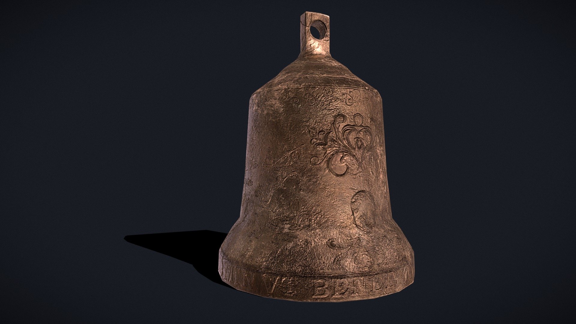 Medieval Style Bronze Bell - Buy Royalty Free 3D model by ...