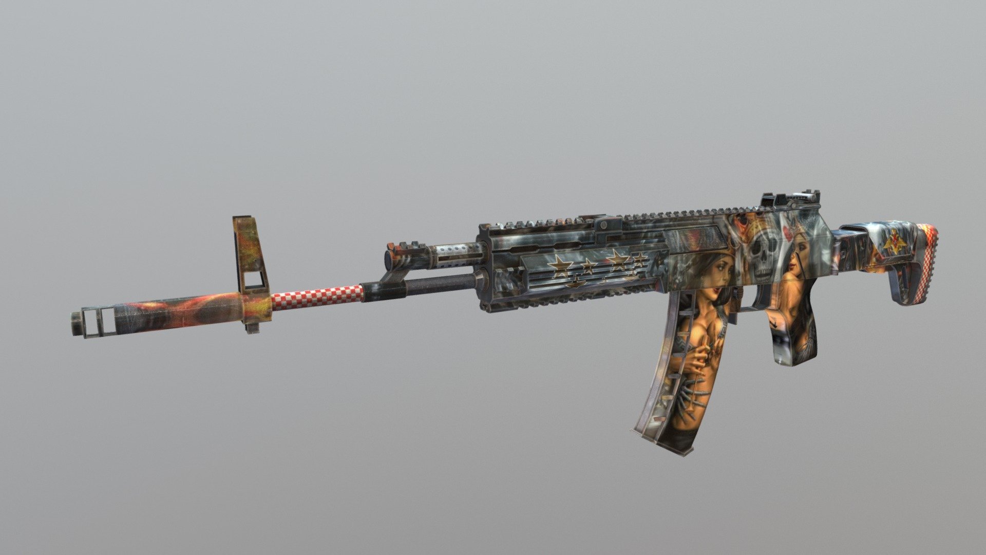 AK-12 Art Paint 10 - 3D model by lakos [02de79a] - Sketchfab