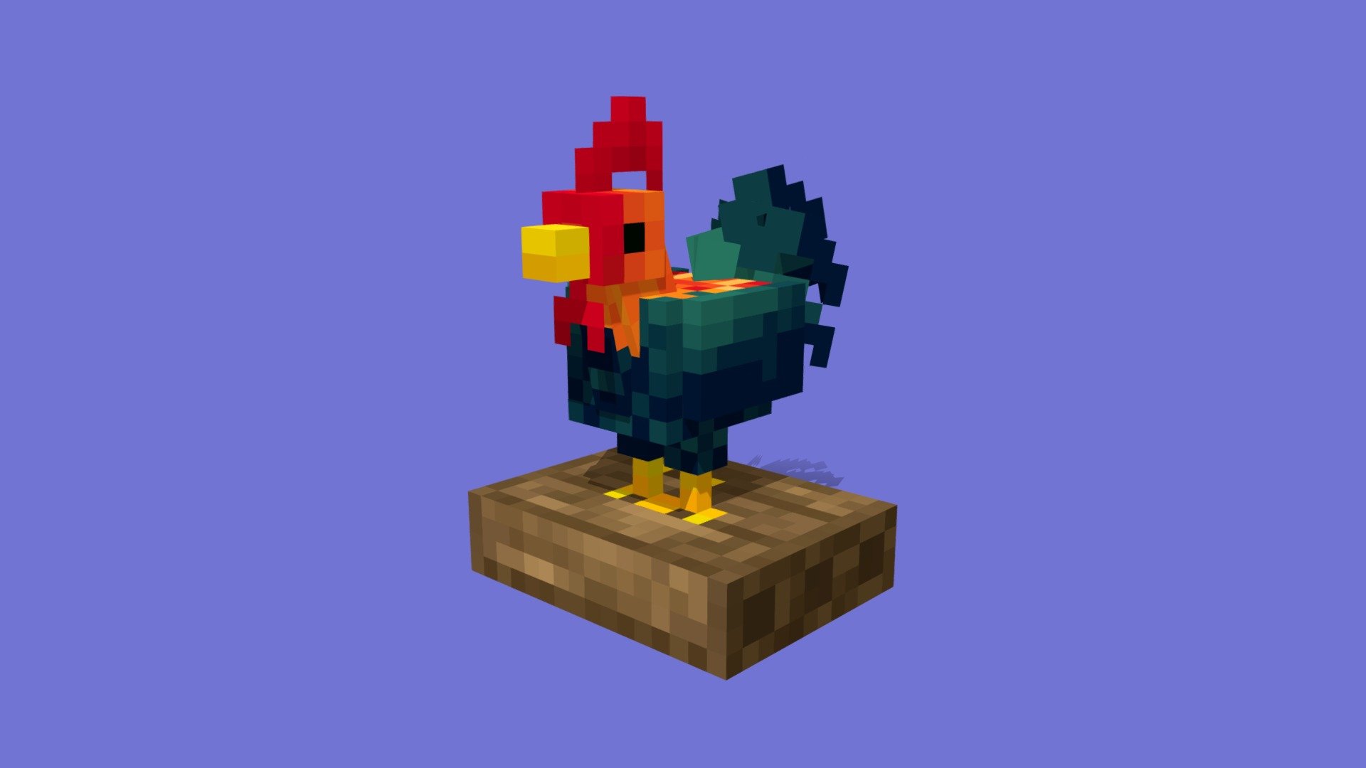 Rooster Wilson - Minecraft Style - 3D model by Augies1808 [02de984 ...