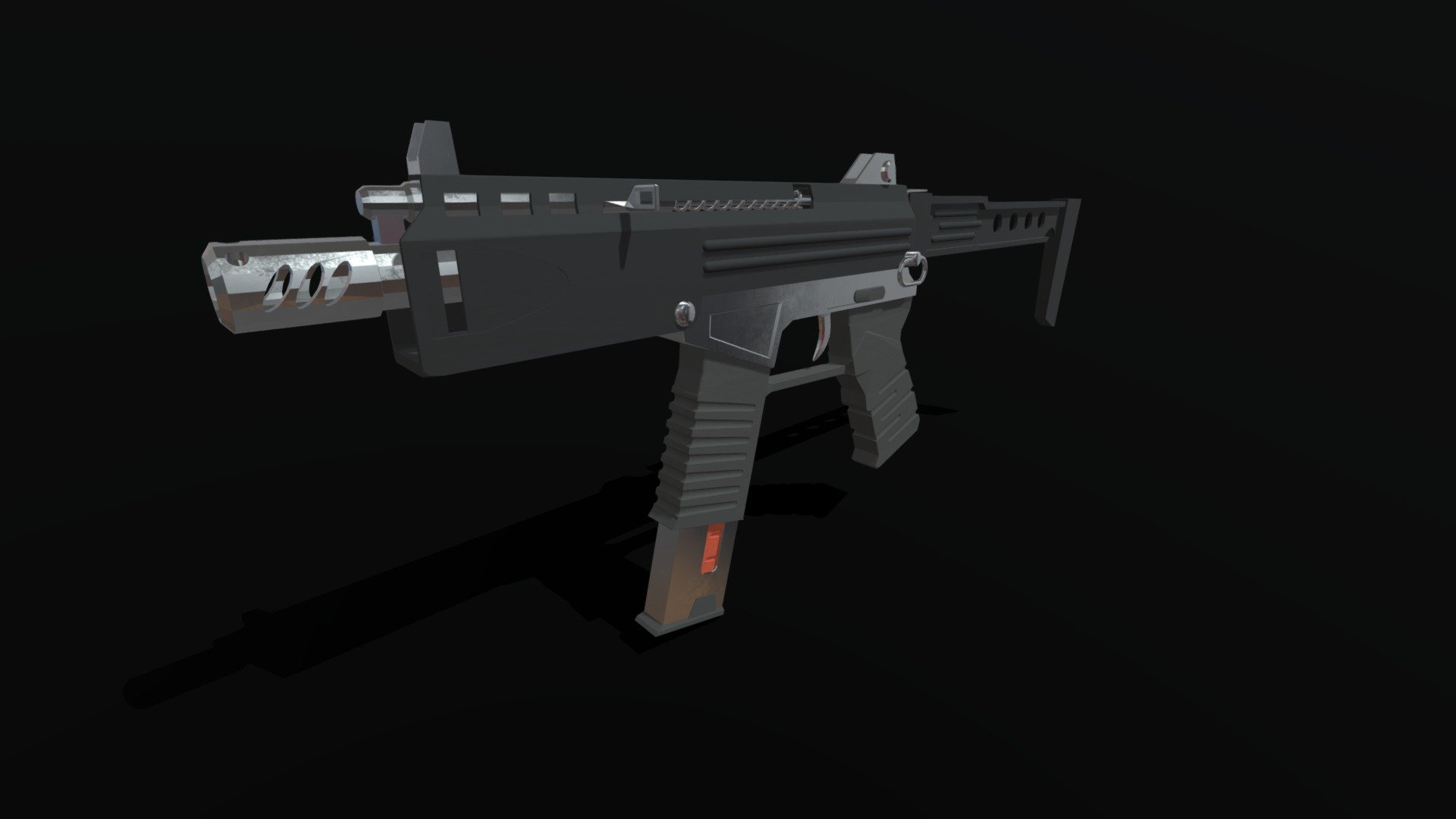 Beretta Cricket PDW, heavy SMG, 11mm, Cyberpunk - Download Free 3D ...
