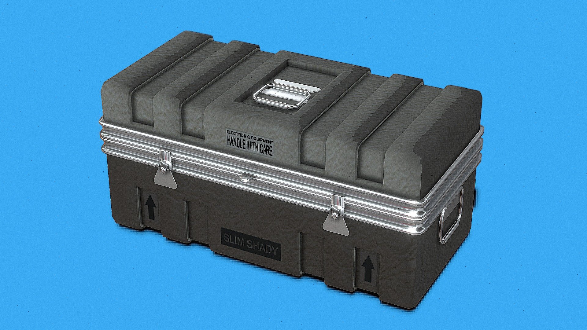 Military Storage Box Waterproof Container - Download Free 3D model by ...