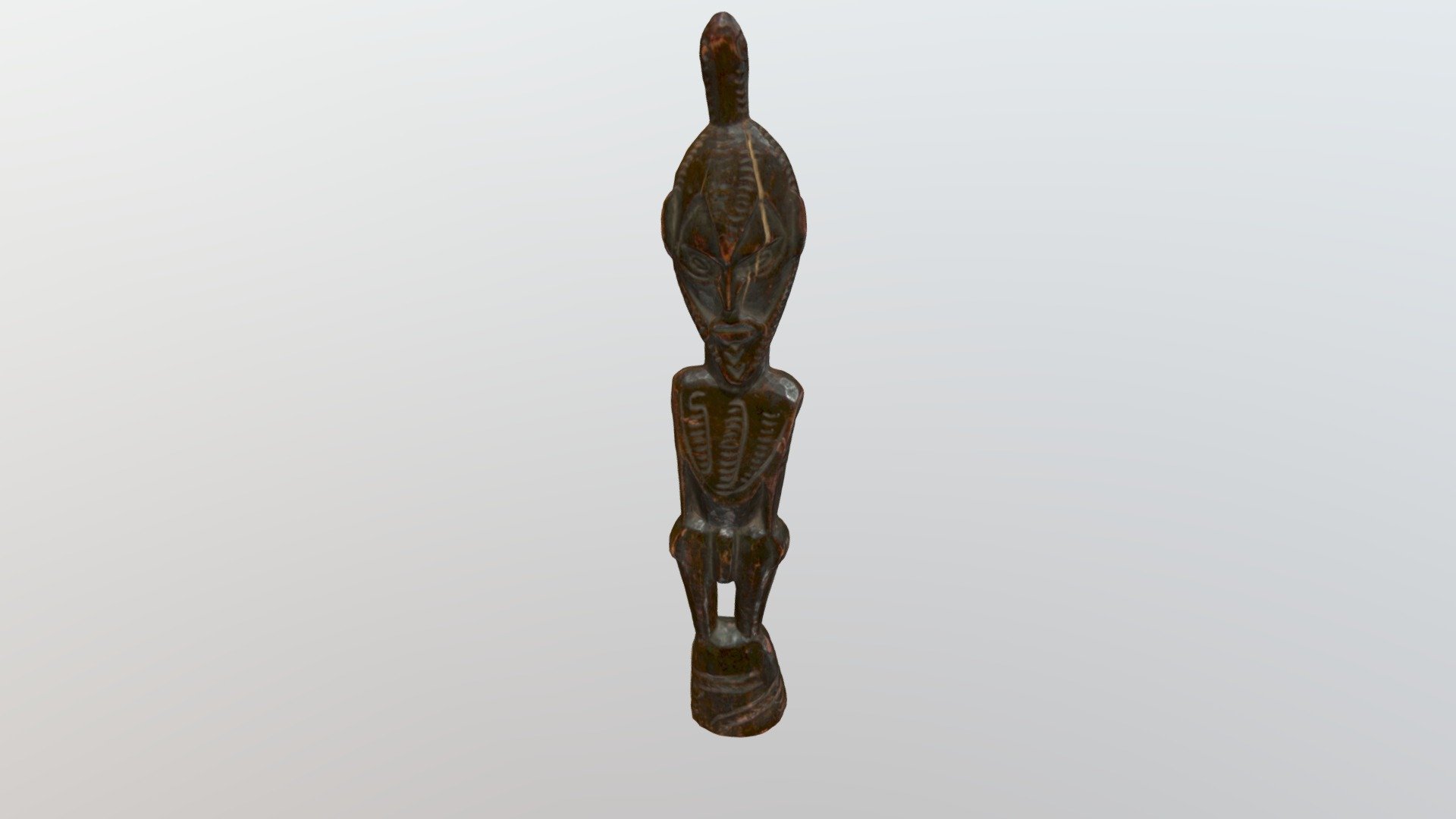Protėvis su gyvate ant galvos.XX a. N. Gvinėja - 3D model by LIMIS ...